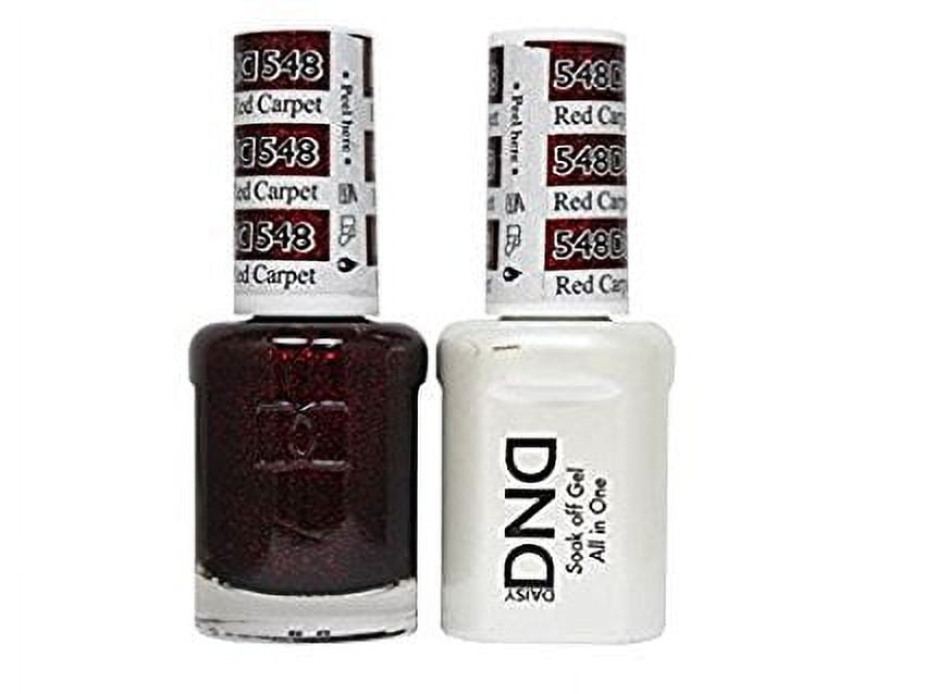 DND Nail Polish Gel & Matching Lacquer Set (548 - RED CARPET) - Walmart.com
