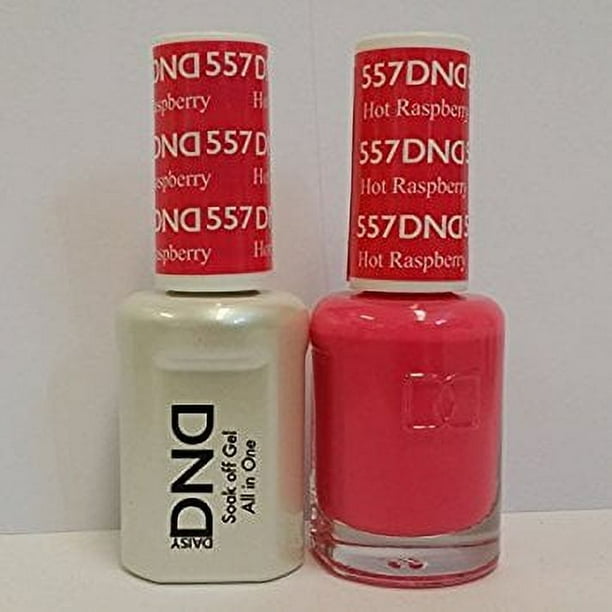 DND Nail Polish Gel & Matching Lacquer Set (557 - Hot Raspberry ...