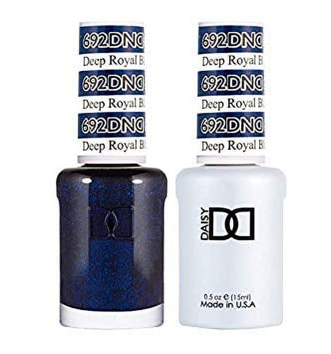 DND Nail Polish Gel & Matching Lacquer Set - 692 DEEP ROYAL BLUE ...
