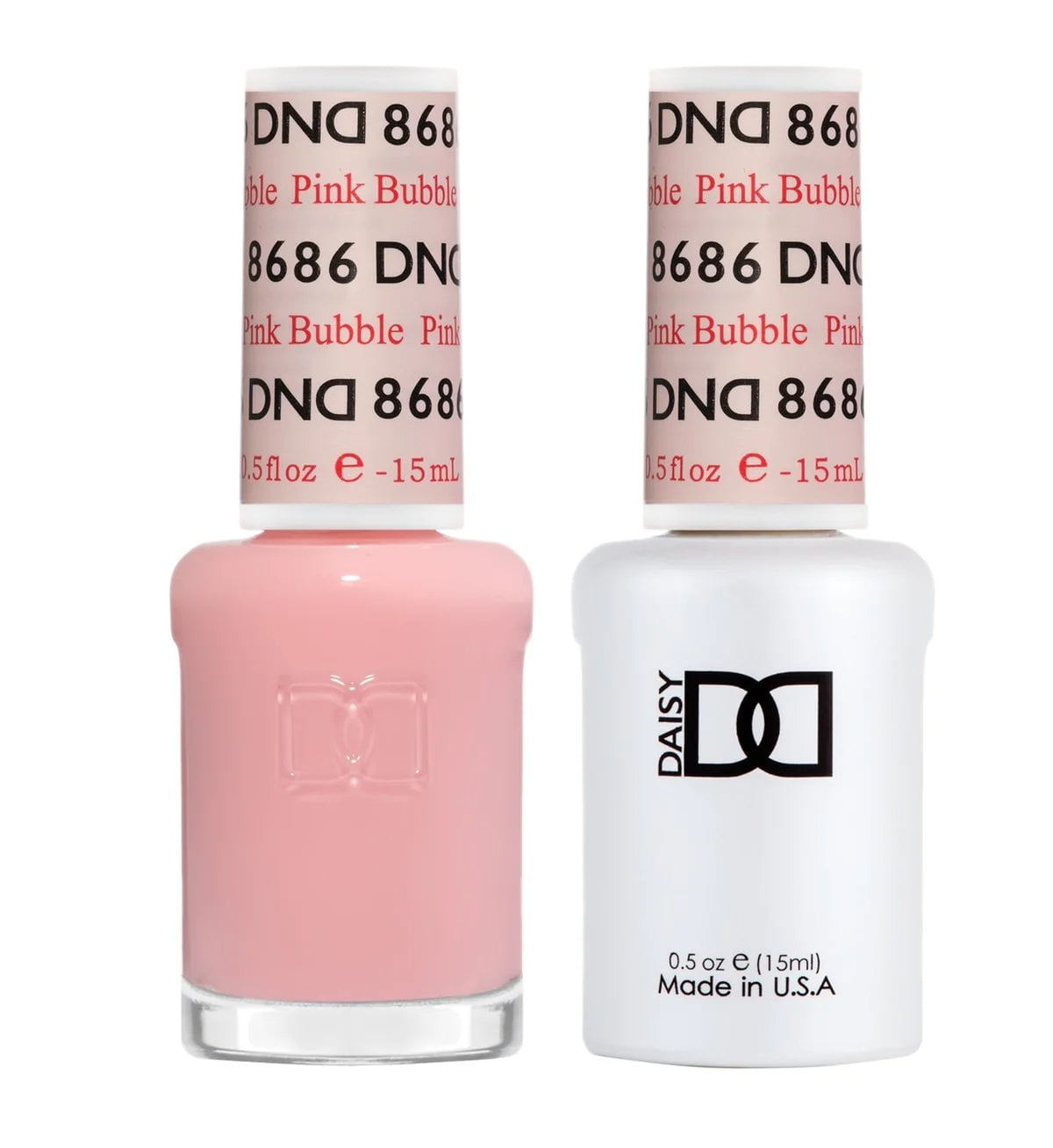 DND Nail Polish Gel & Matching Lacquer Set Duo 8686 Pink Bubble ...