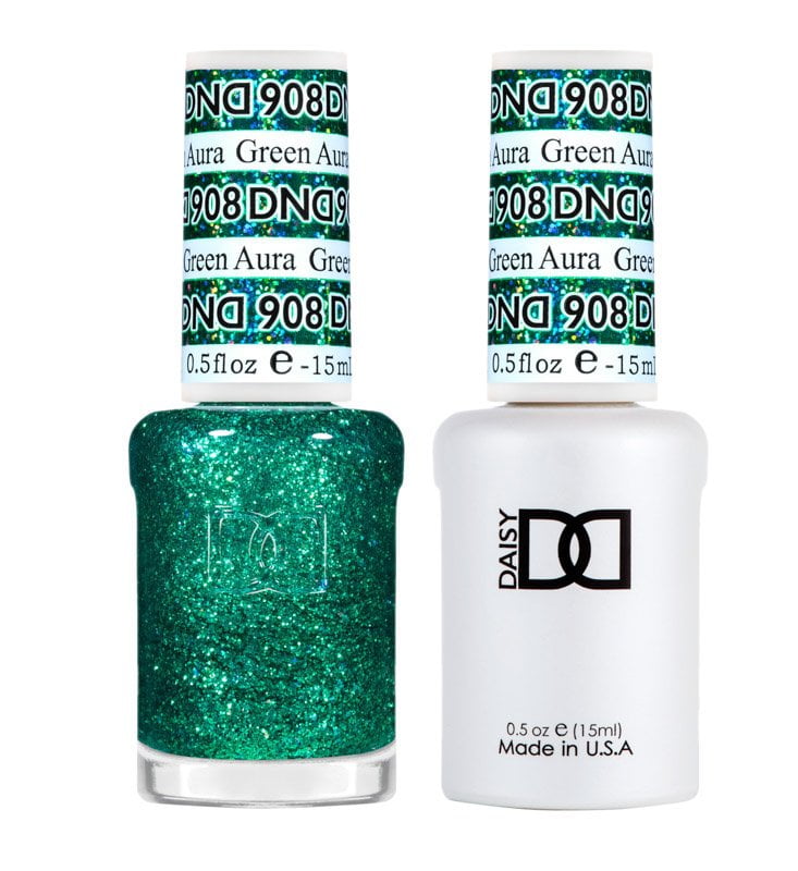 DND Nail Polish Gel & Matching Lacquer Set Duo 908 Green Aura - Walmart.com