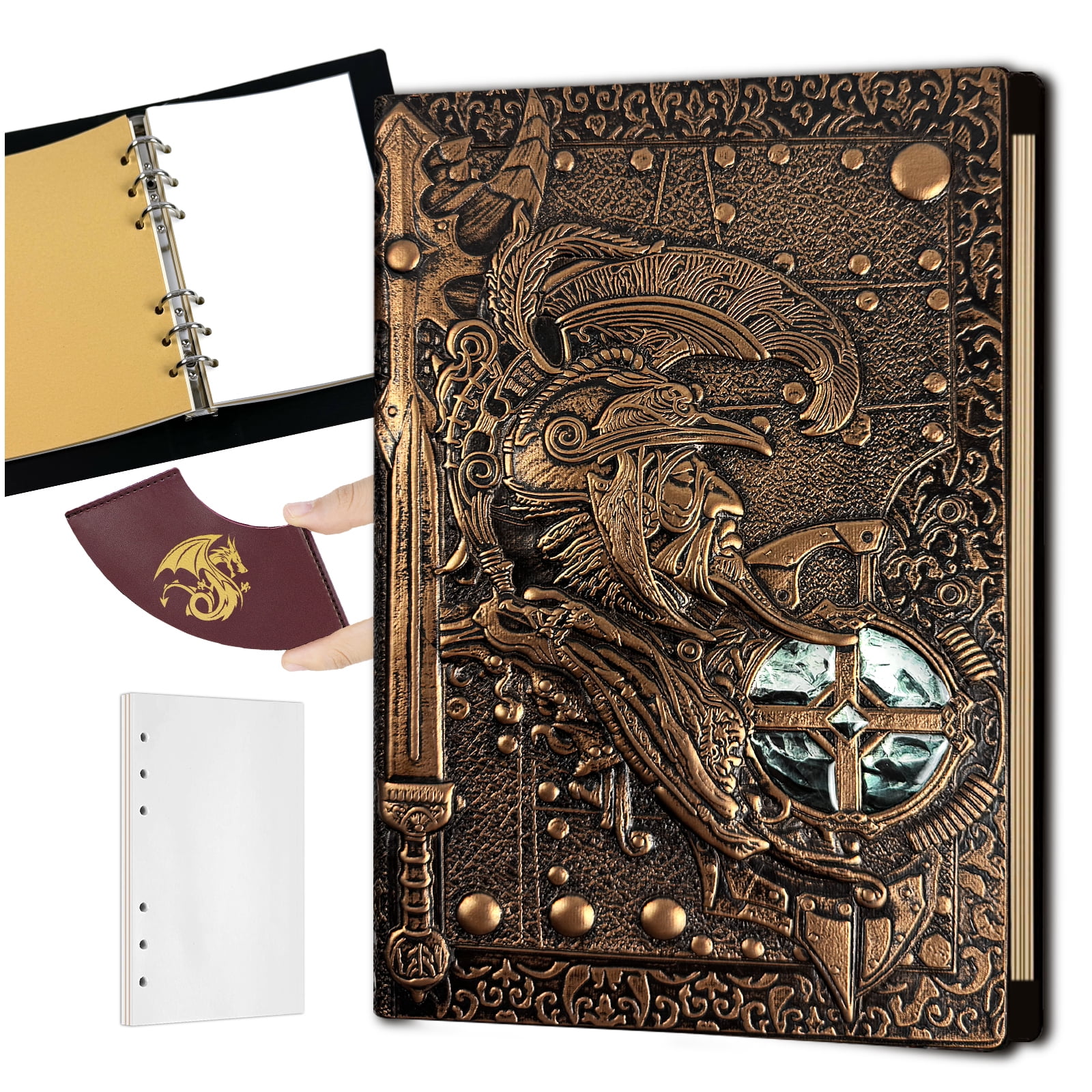 DND Notebook/Journal Refillable 6-rings binder for Dungeons and Dragons ...