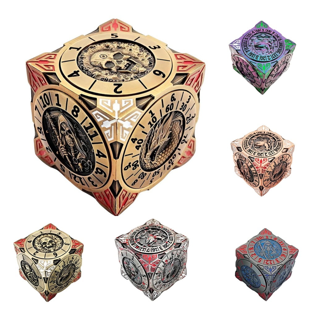 DND Spinner Dice 7-in-1 Metal D&D Set - Mythical Monster 3D Design ...