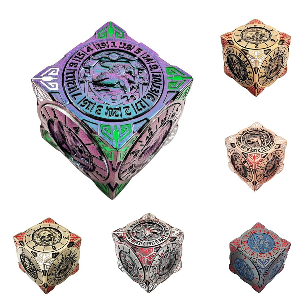 DND Spinner Dice 7-in-1 Metal Set – Premium 3D Dragon Design ...
