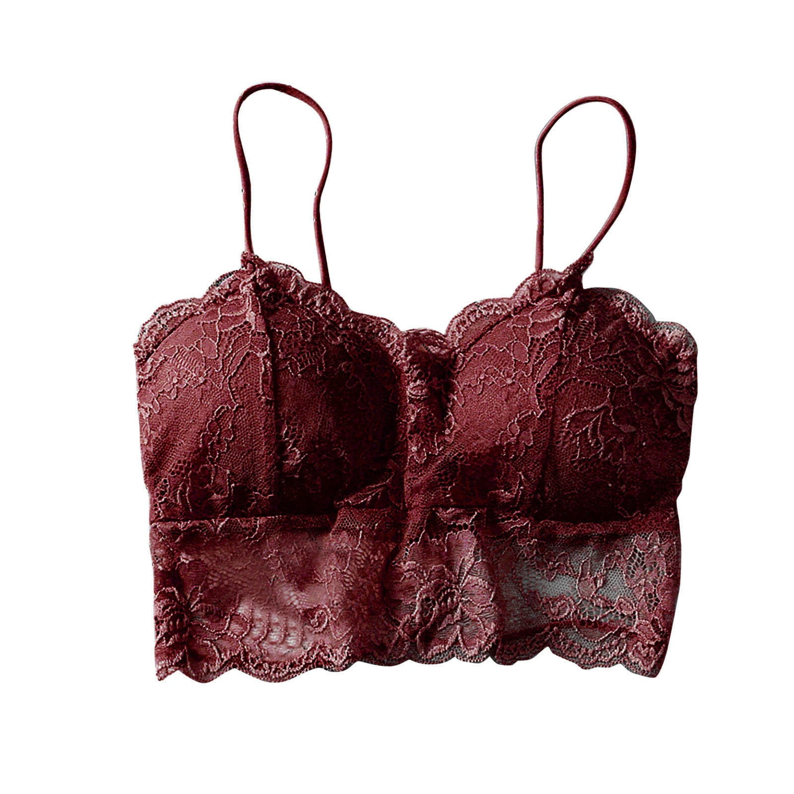 DNDKILG V Neck Cami Bra for Women Longline Plunge Bras Tube Top Bra ...