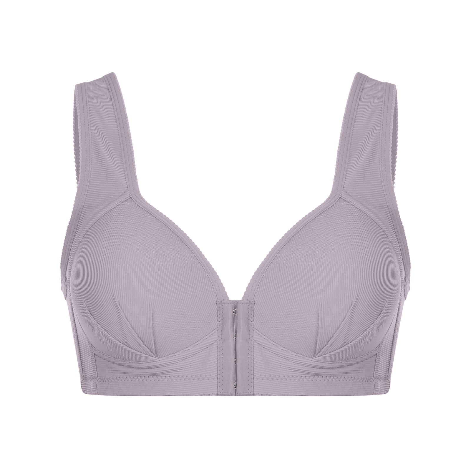 DNDKILG Women's Front Closure Bras Padded Plunge Bras Full-Coverage ...