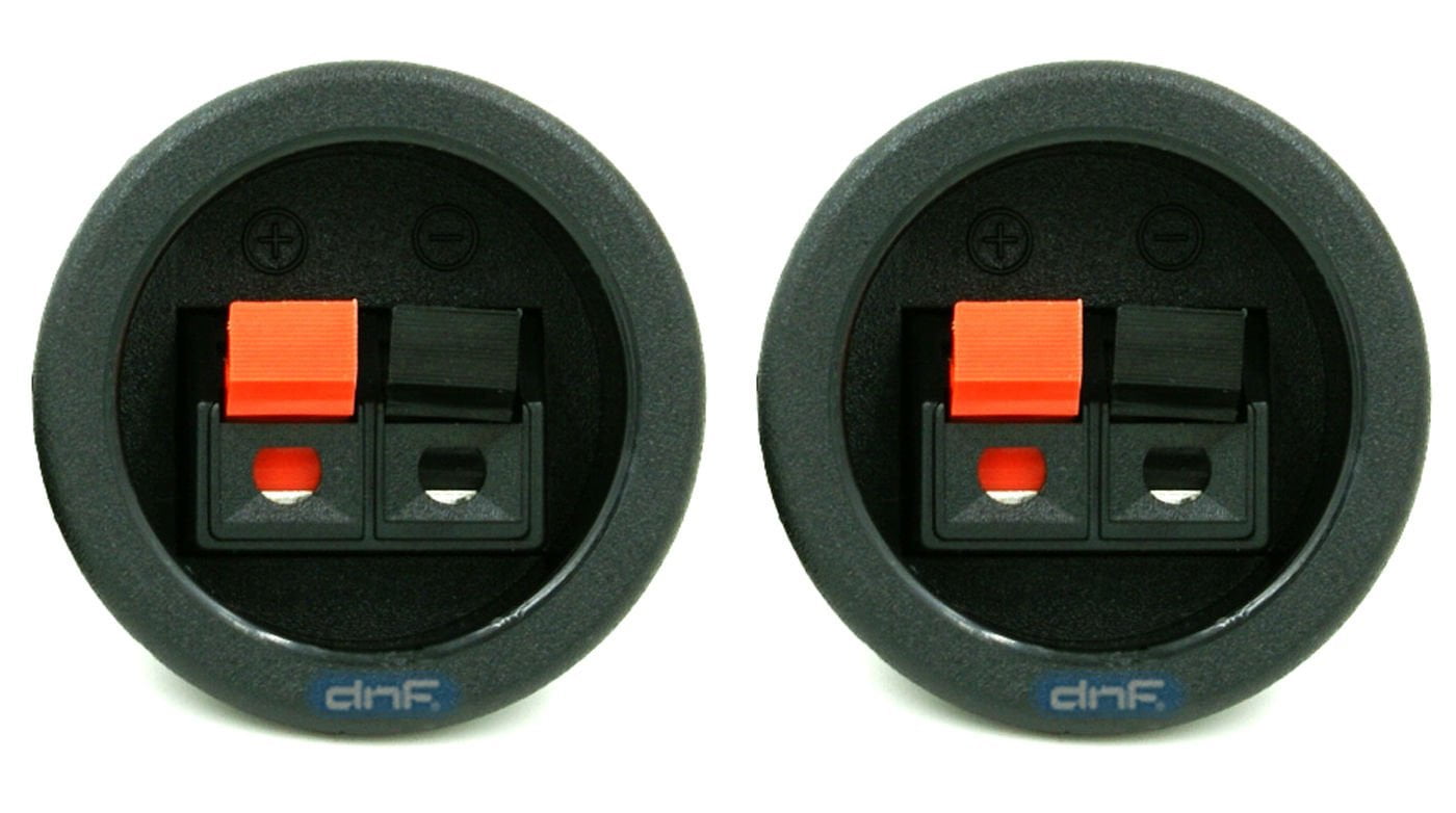 DNF (2 Pack) Speaker Box Push Spring Terminal Cup Connector Subwoofer ...