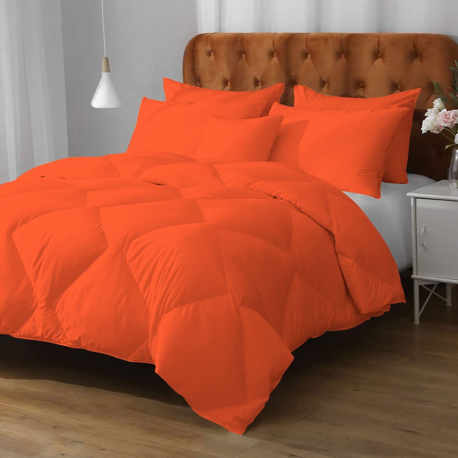 DNG Creations 3 Piece New Box Design Comforter 800 Thread Count ( Solid ...