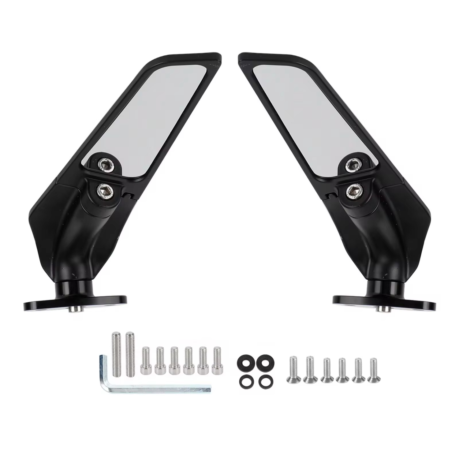 DNGDNG Areyourshop Adjustable Wing Fin Rearview Mirrors CBR600RR CBR600 ...