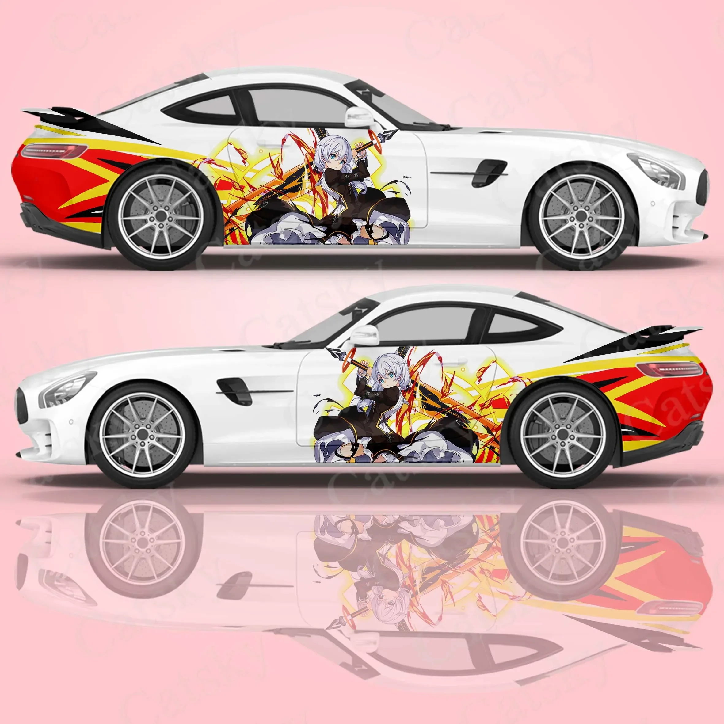 DNGDNG Honkai Anime Itasha Car Body Stickers Anime Itasha Vinyl Car ...