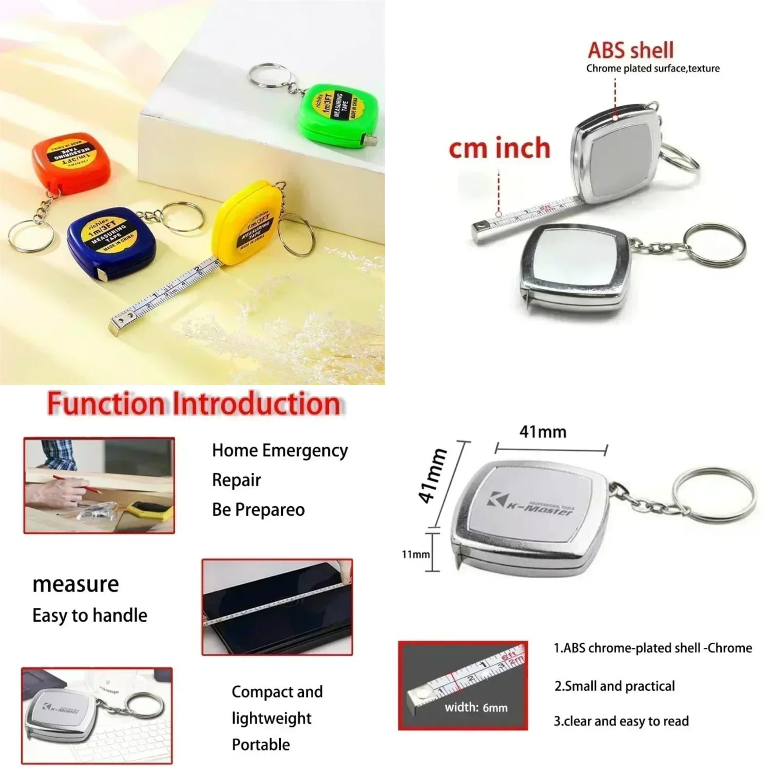 DNGHIFS 2 Meters Small Tape Measures Metric and Imperial System Key ...