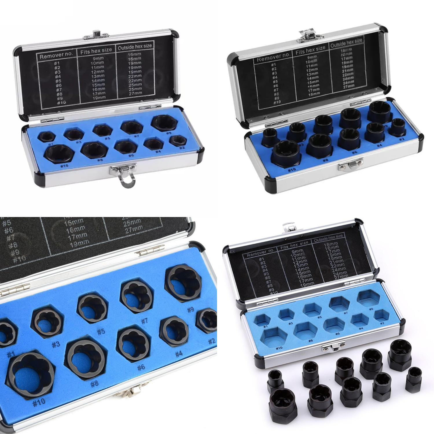 DNGHIFS Essential High-Quality Black Hexagonal Screw Remover Threading ...