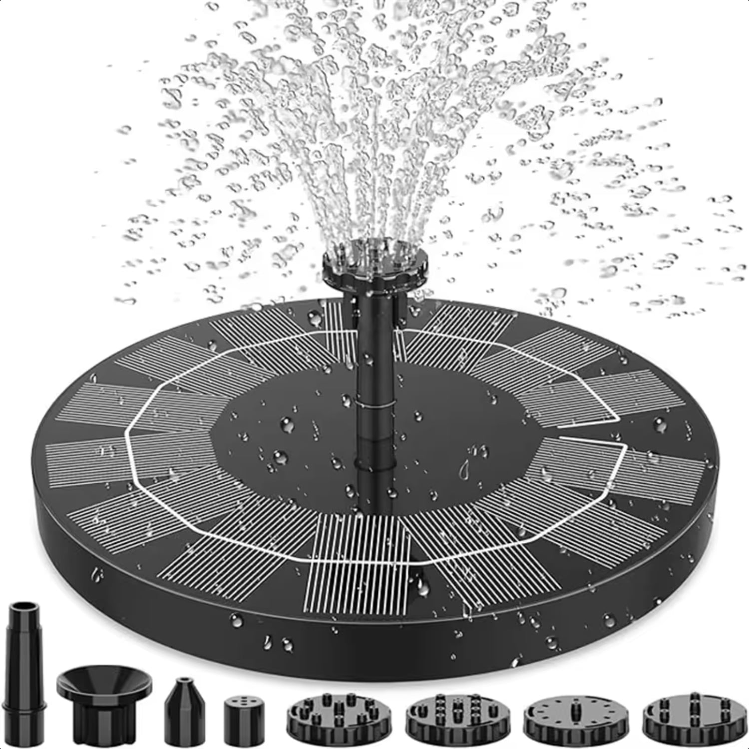 DNGZJAO 2.5W solar bird bath fountain solar fountain bird baths garden ...