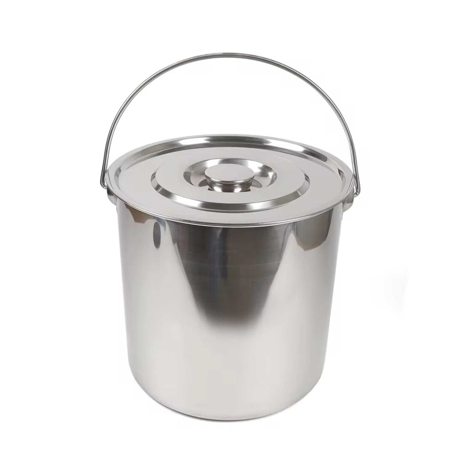 DNGZJAO 20L Stainless Steel Bucket with Lid Milk Food Bucket Thickened ...