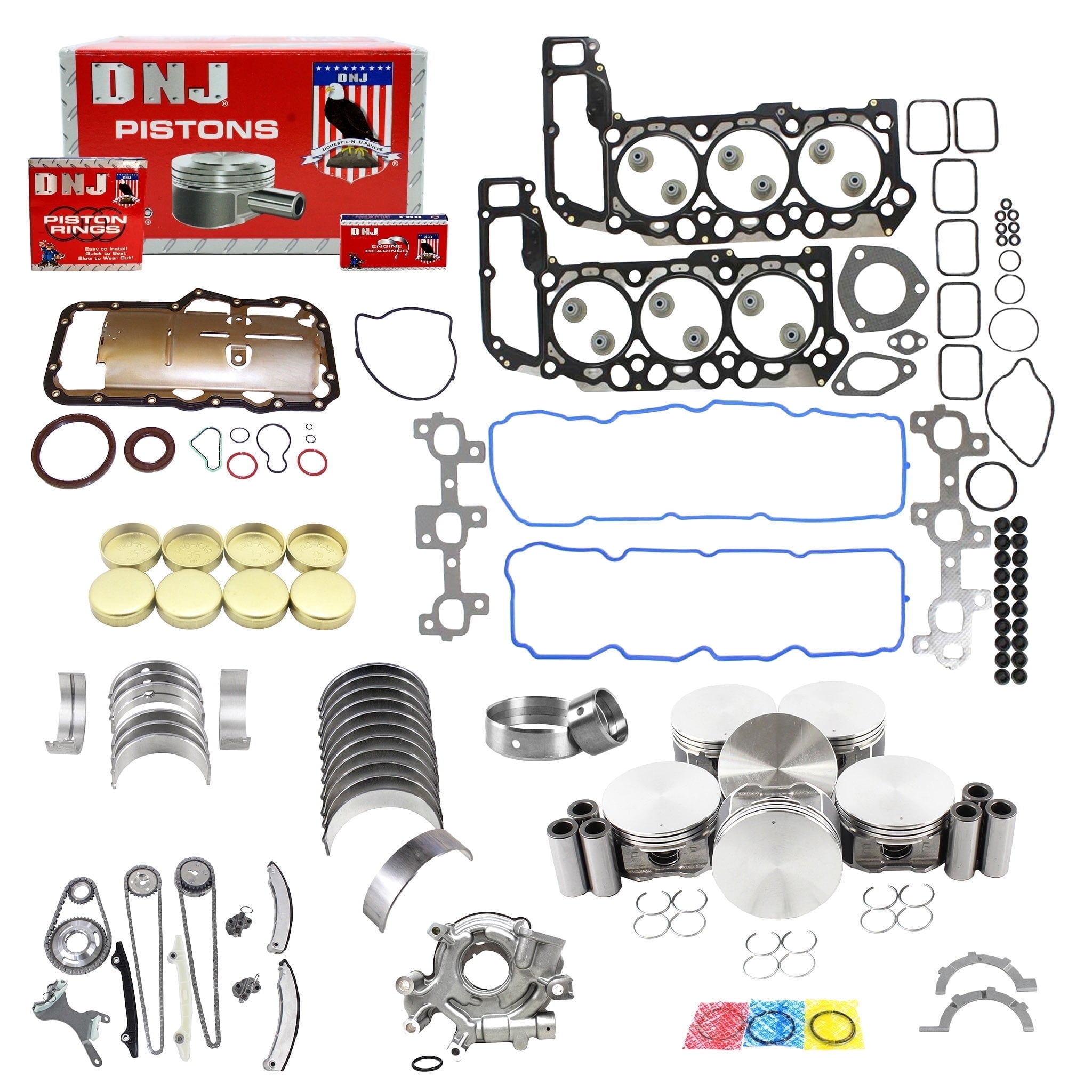 DNJ EK1106M Master Engine Rebuild Kit Fits Cars & Trucks 2005-2012 ...
