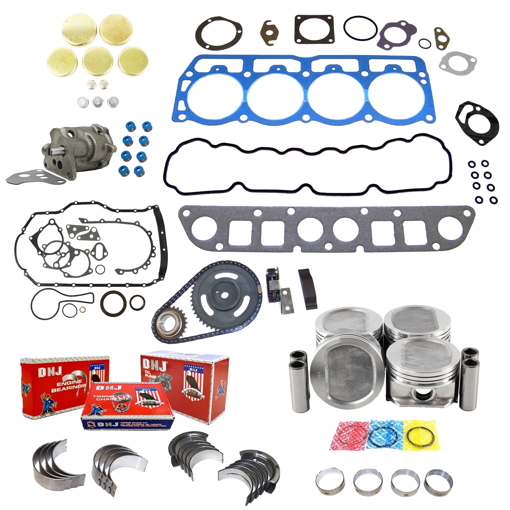 DNJ EK1121M Master Engine Rebuild Kit Fits Cars & Trucks 1996-1996 ...