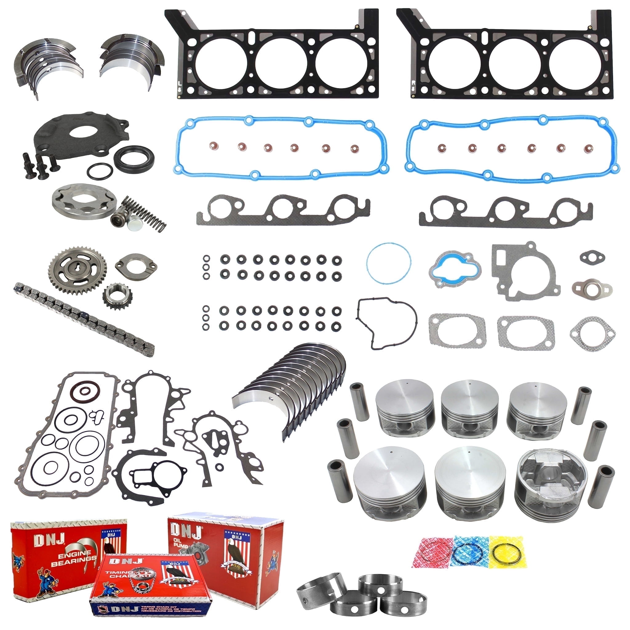 DNJ EK1134CM Master Engine Rebuild Kit Fits Cars & Trucks 2005-2007 ...