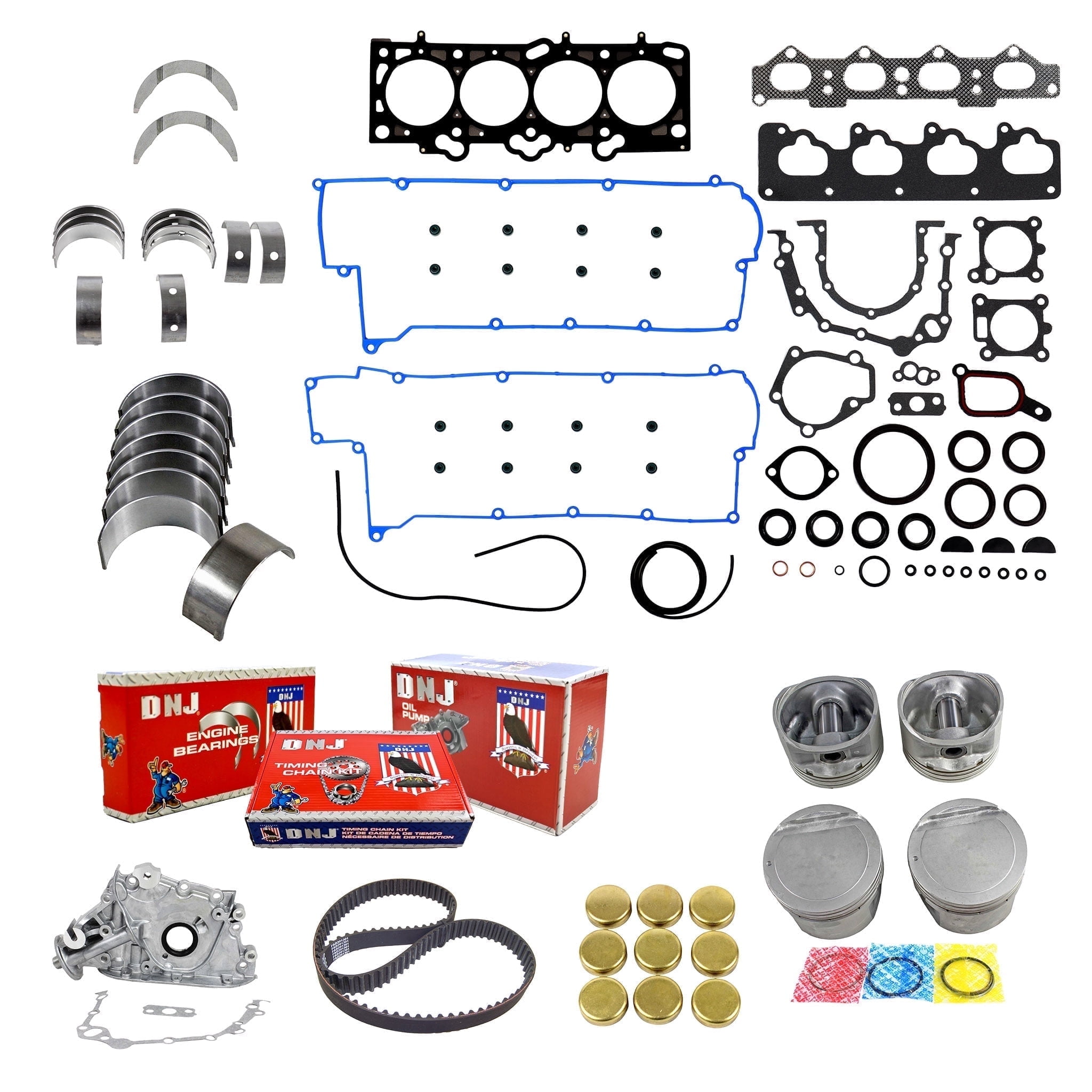 DNJ EK120M Master Engine Rebuild Kit Fits Cars & Trucks 2001-2006 ...