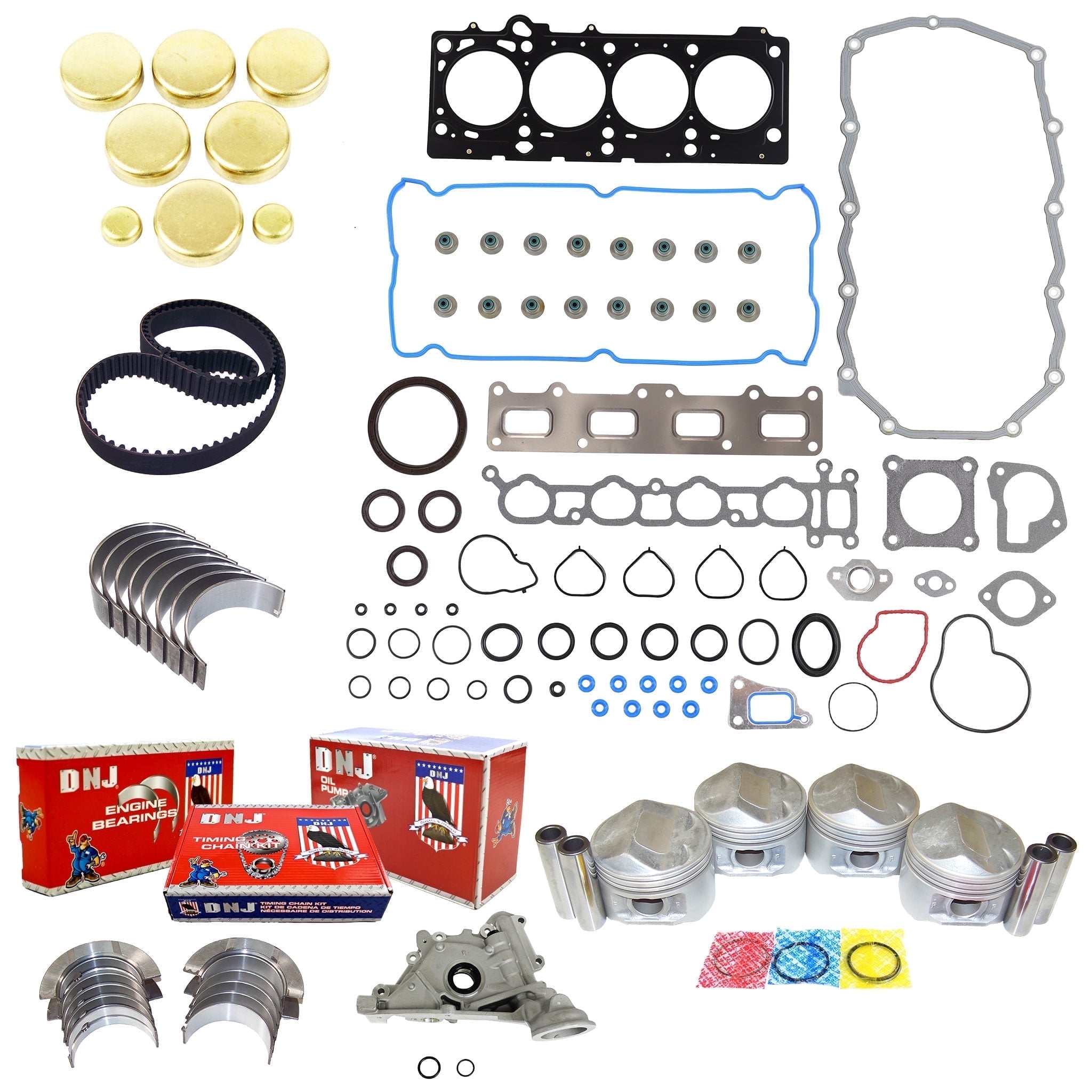 DNJ EK165M Master Engine Rebuild Kit Fits Cars & Trucks 2002-2007 ...