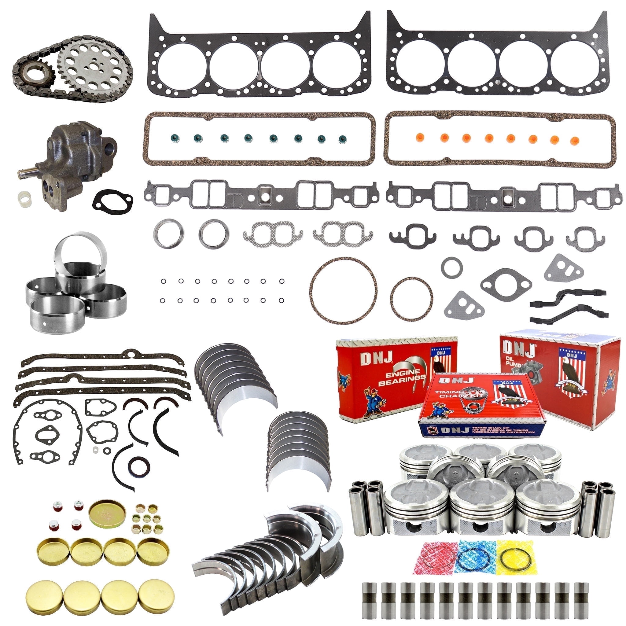 DNJ Master Engine Rebuild Kit, Fits Chevrolet GMC 1981-1985, 5.7L V8 ...