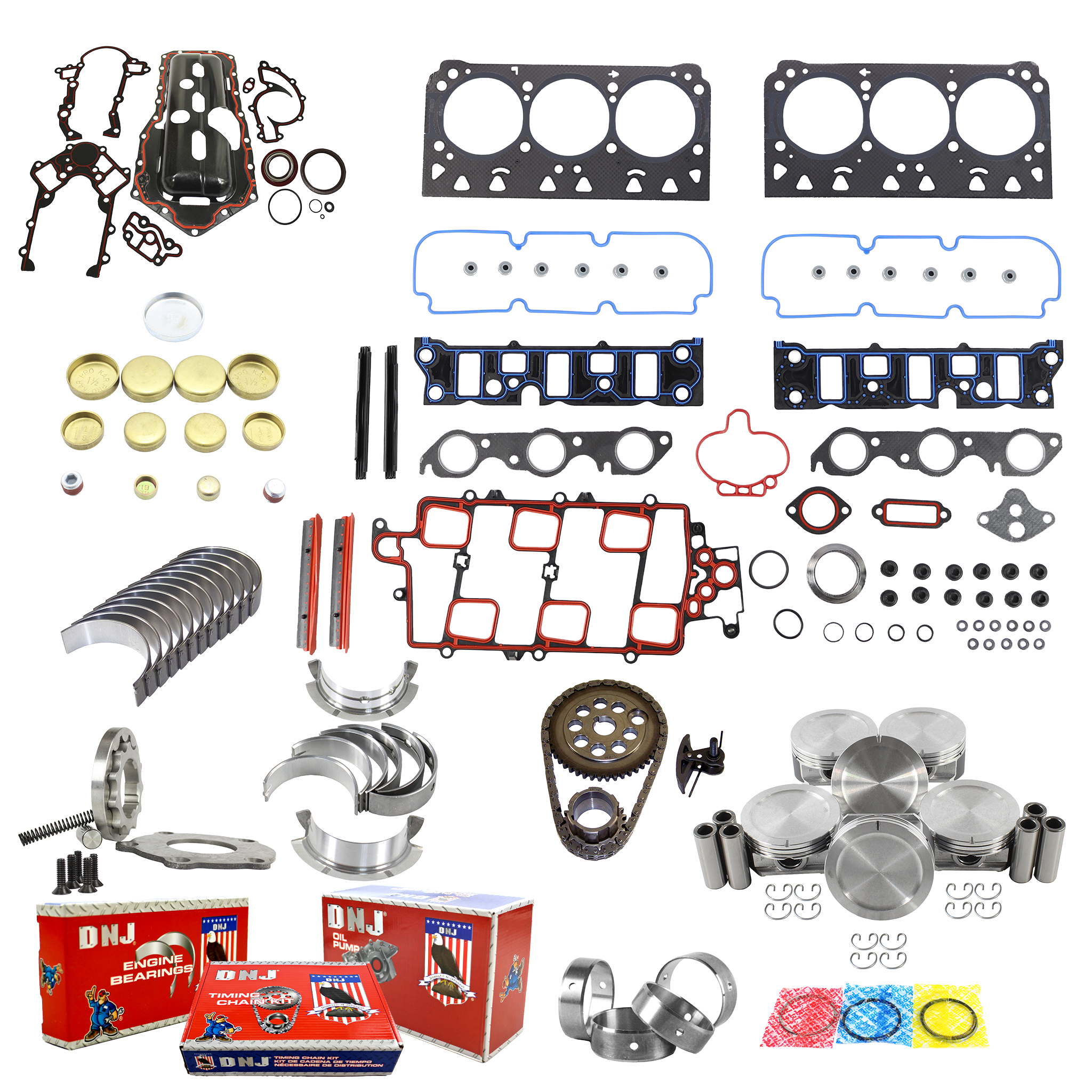 DNJ EK3143M Engine Rebuild Kit 95-05 Buik OldMobile Pontiac Park Avenue ...