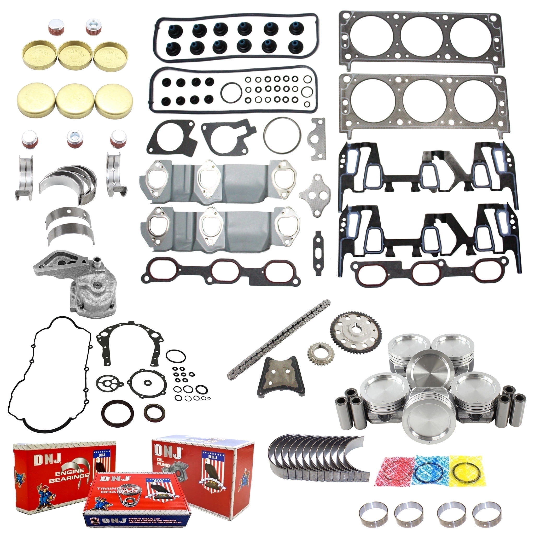 DNJ EK3150AM Master Engine Rebuild Kit Fits Cars & Trucks 2000-2003 ...