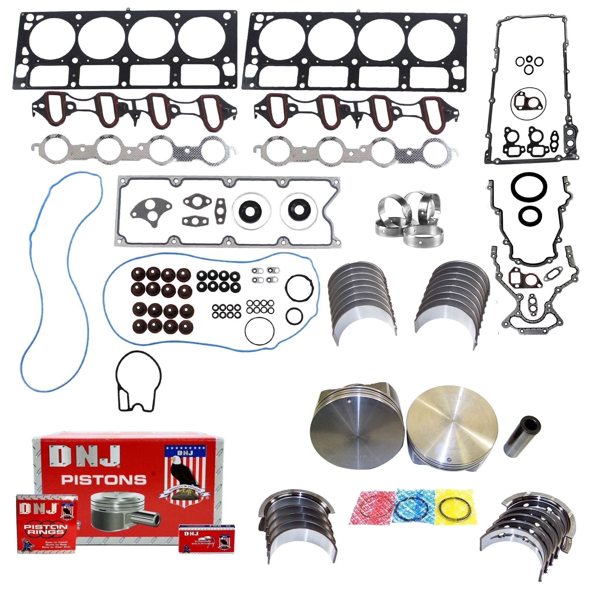 DNJ EK3163B Engine Rebuild Kit Fits Cars & Trucks 2002-2003 Cadillac ...