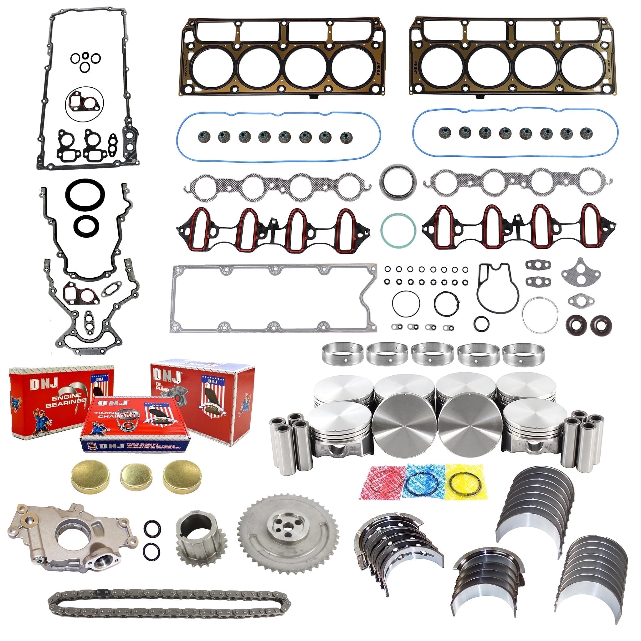 DNJ EK3166AM Master Engine Rebuild Kit Fits Cars & Trucks 2002-2003 ...