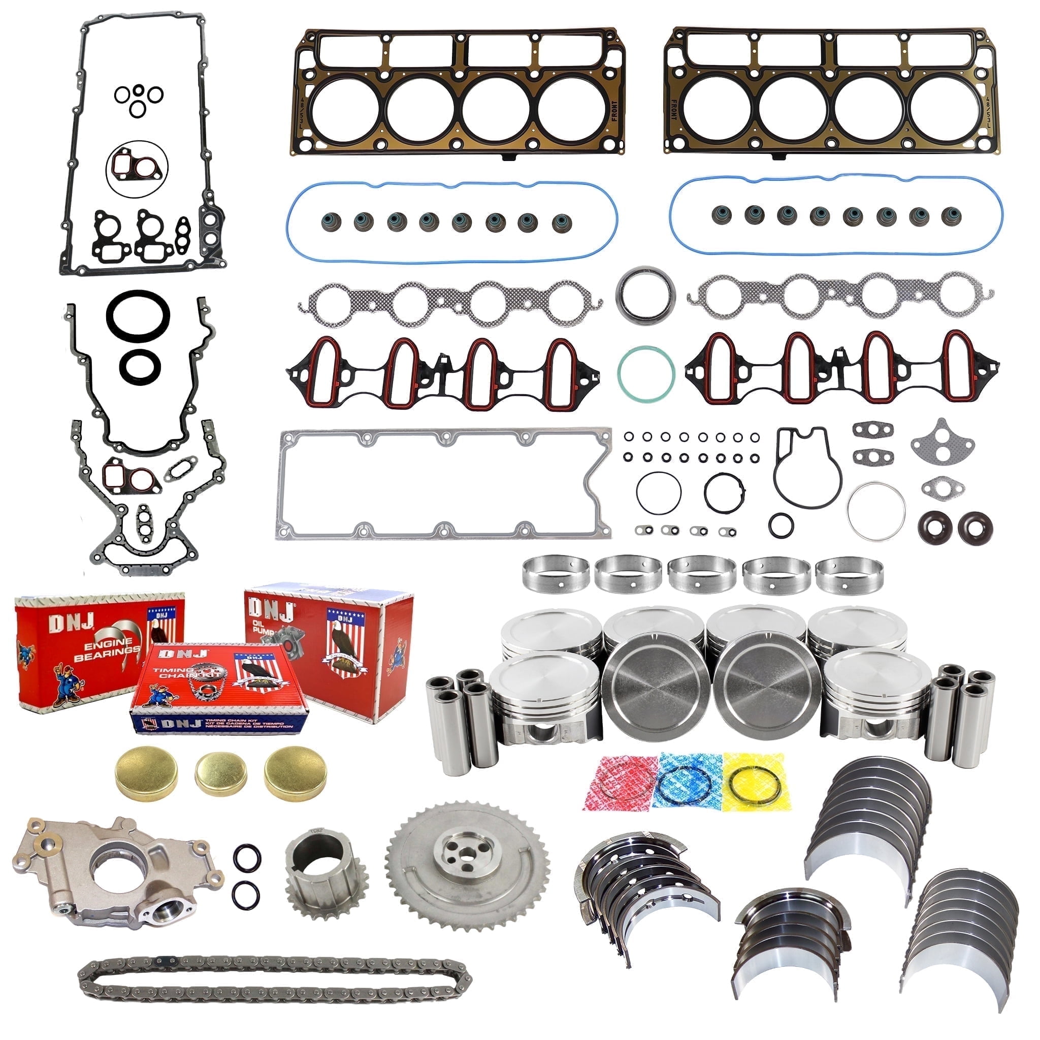 DNJ EK3166M Master Engine Rebuild Kit Fits Cars & Trucks 2002-2003 ...