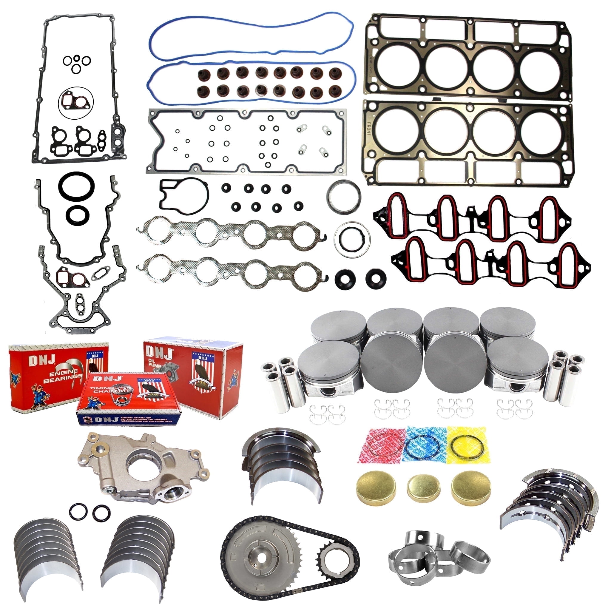 DNJ EK3168GM Master Engine Rebuild Kit Fits Cars & Trucks 2007-2008 ...