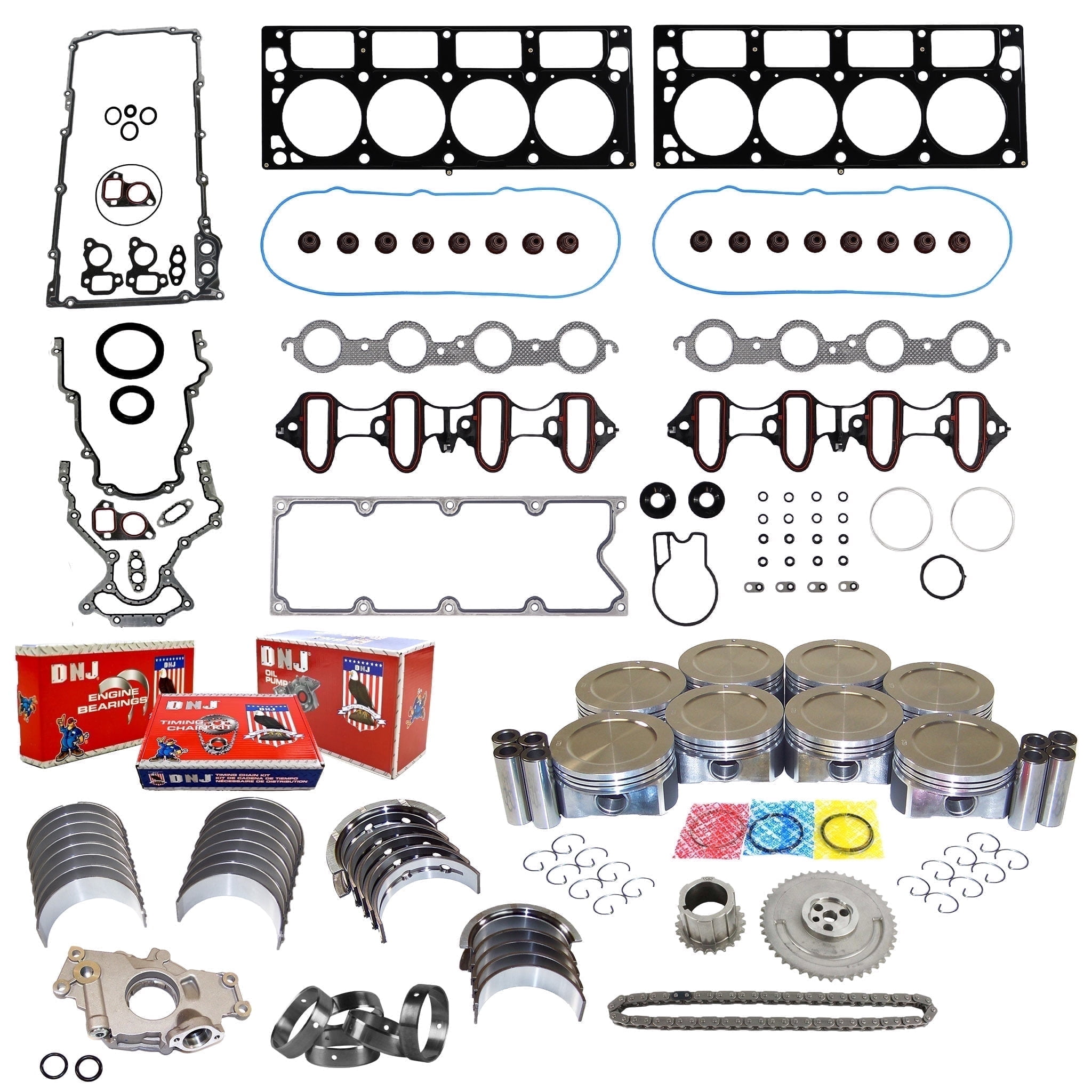 DNJ EK3169AM Master Engine Rebuild Kit Fits Cars & Trucks 2005 ...