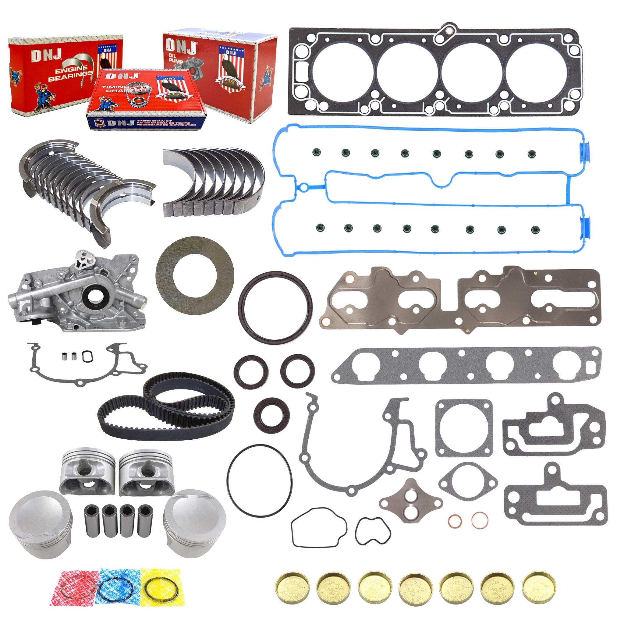 DNJ EK319BM Master Engine Rebuild Kit Fits Cars & Trucks 1994-2002 ...