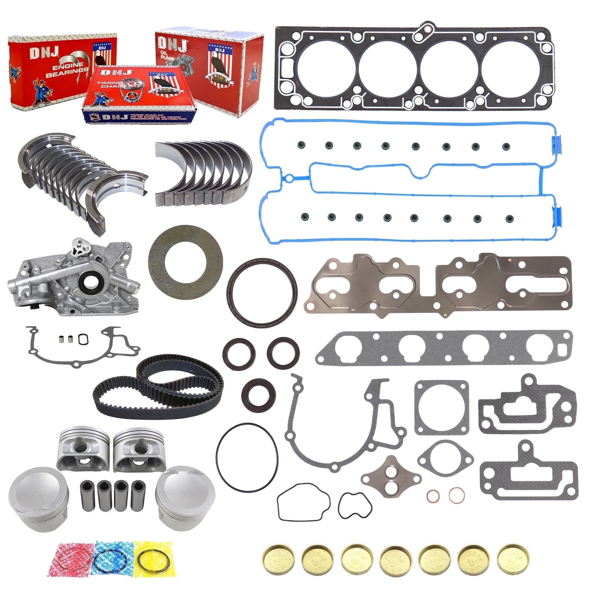 DNJ EK319BM Master Engine Rebuild Kit Fits Cars & Trucks 1994-2002 ...