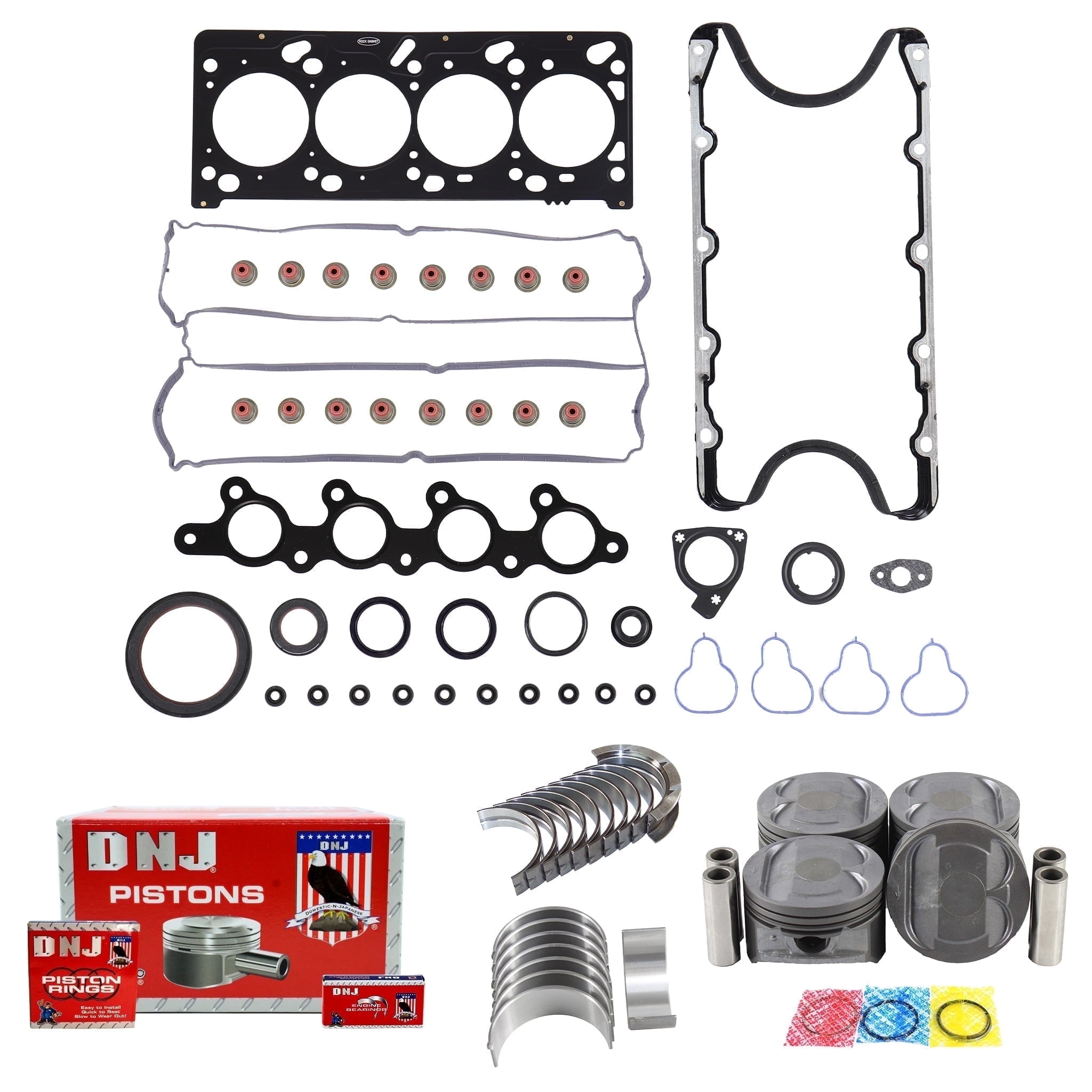 DNJ EK431 Engine Rebuild Kit Fits Cars & Trucks 2001-2002 Ford Mazda ...