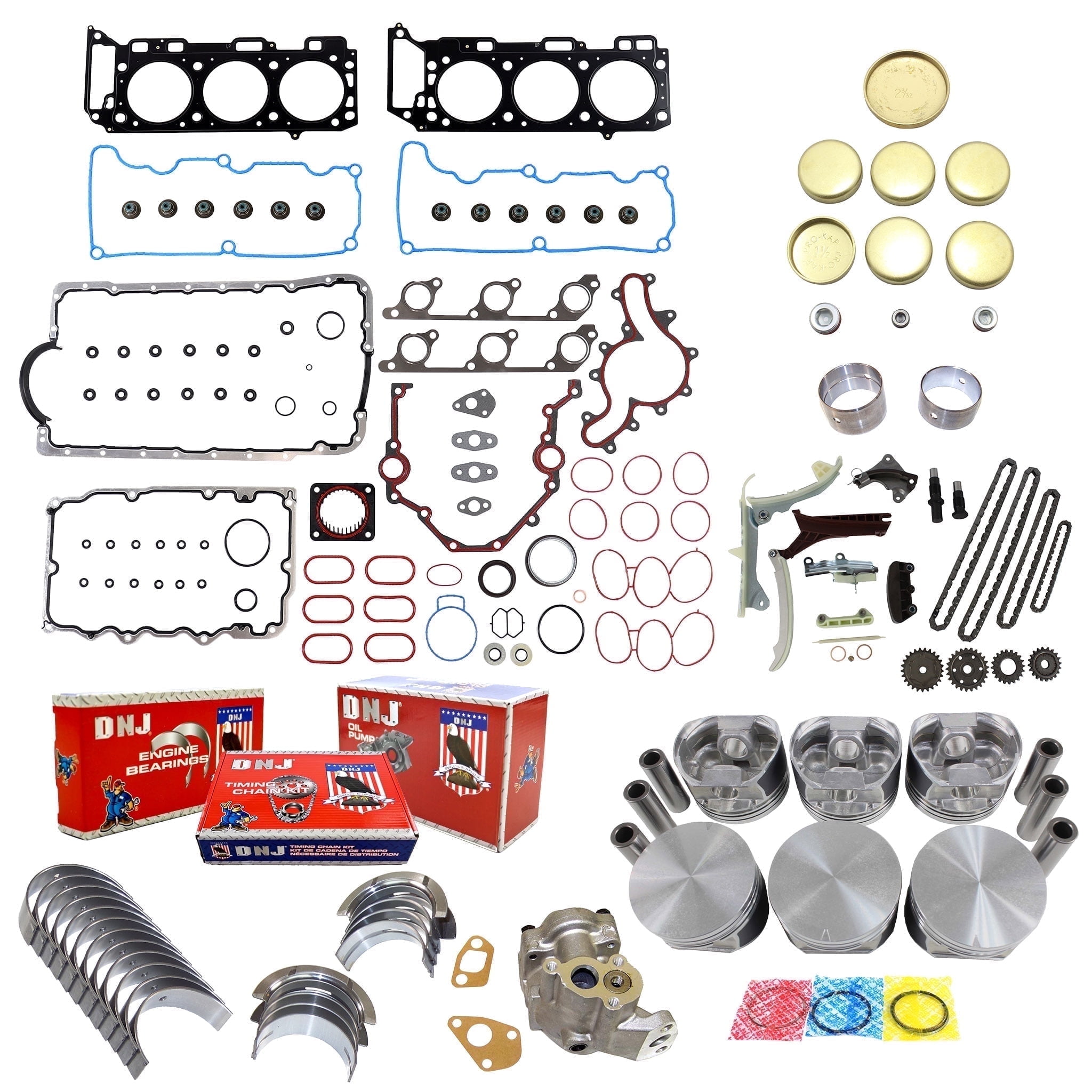 DNJ EK436M Master Engine Rebuild Kit Fits Cars & Trucks 2000-2009 Ford ...