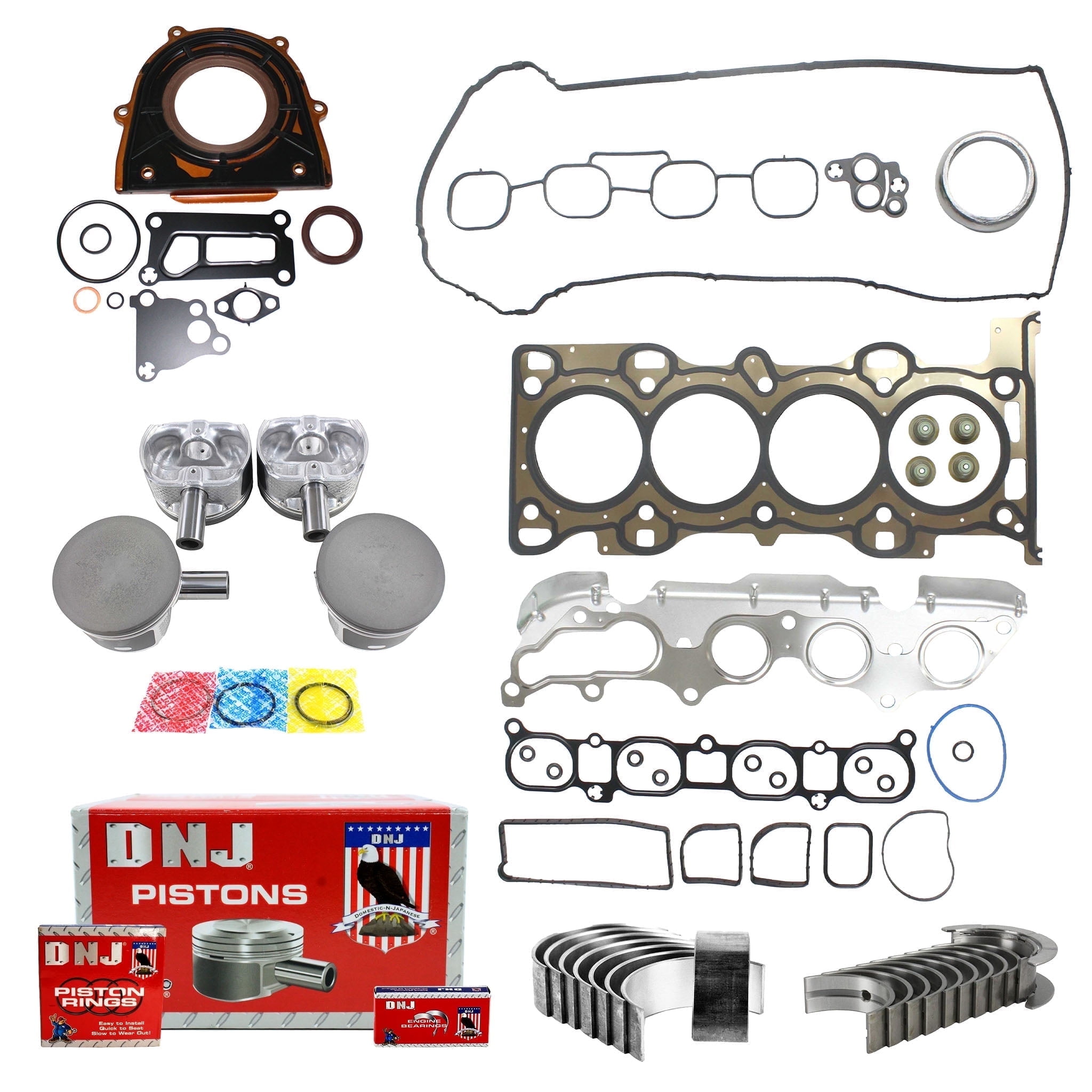 DNJ EK479 Engine Rebuild Kit Fits Cars & Trucks 2006-2015 Mazda MX-5 ...