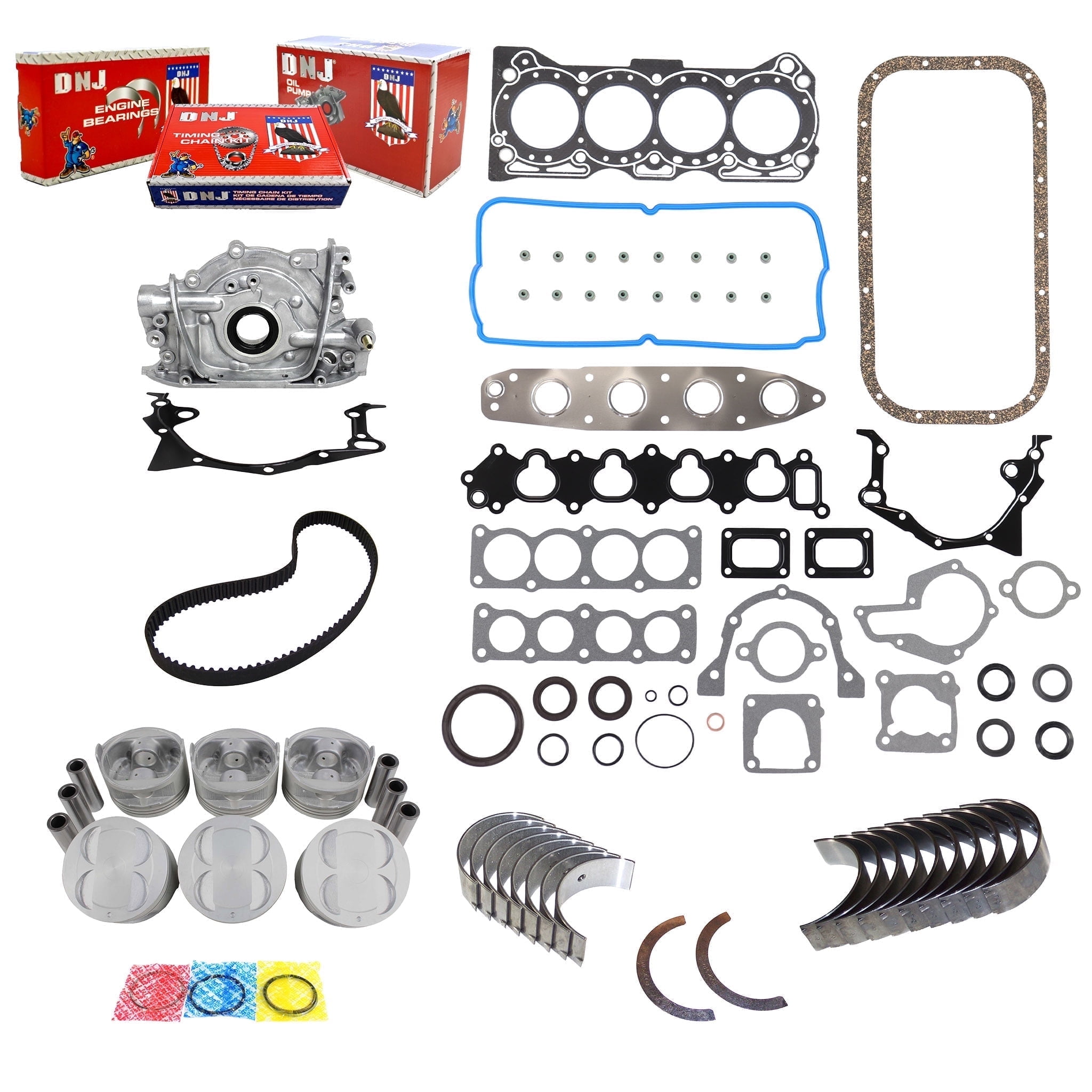 DNJ EK530M Master Engine Rebuild Kit Fits Cars & Trucks 1992-1997 Geo ...