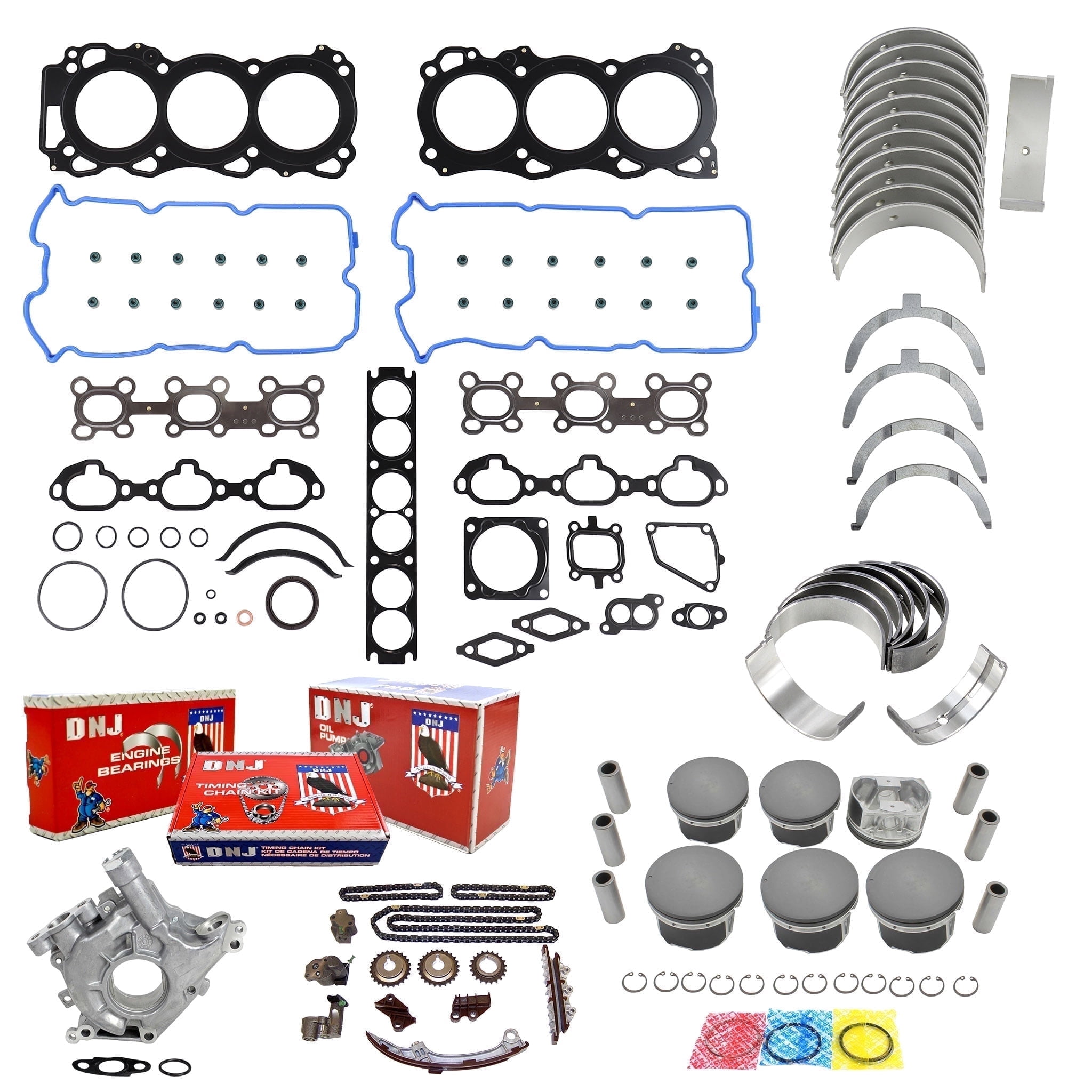 DNJ EK644M Master Engine Rebuild Kit Fits Cars & Trucks 2001-2004 ...