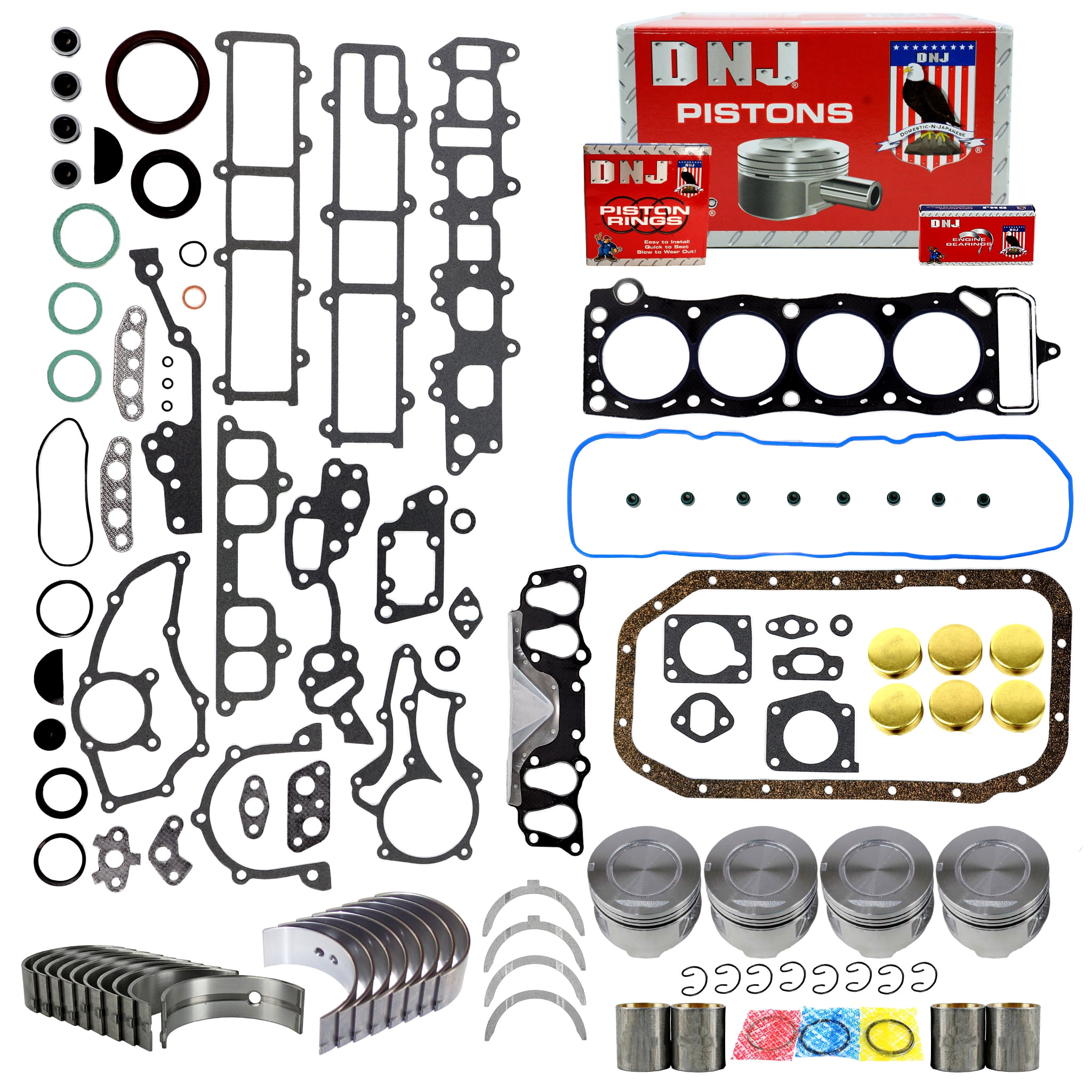 DNJ EK900 Engine Rebuild Kit Fits Cars & Trucks 1985-1995 Toyota ...