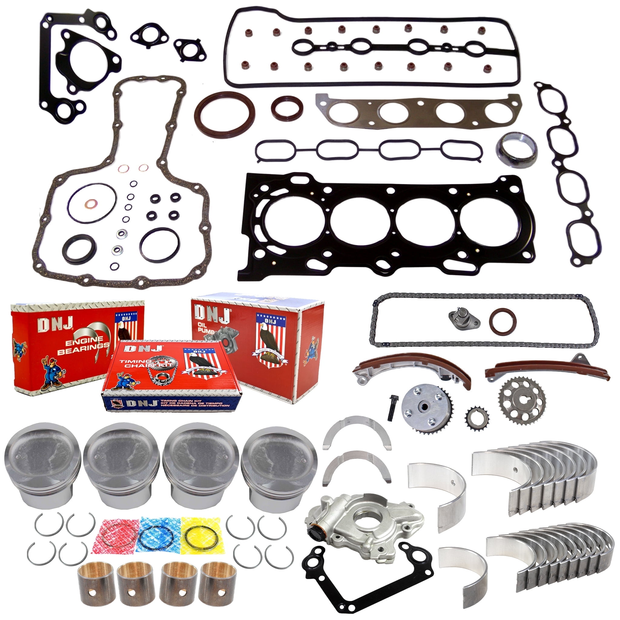 DNJ EK948MVVT Master Engine Rebuild Kit Fits Cars & Trucks 2000-2008 ...