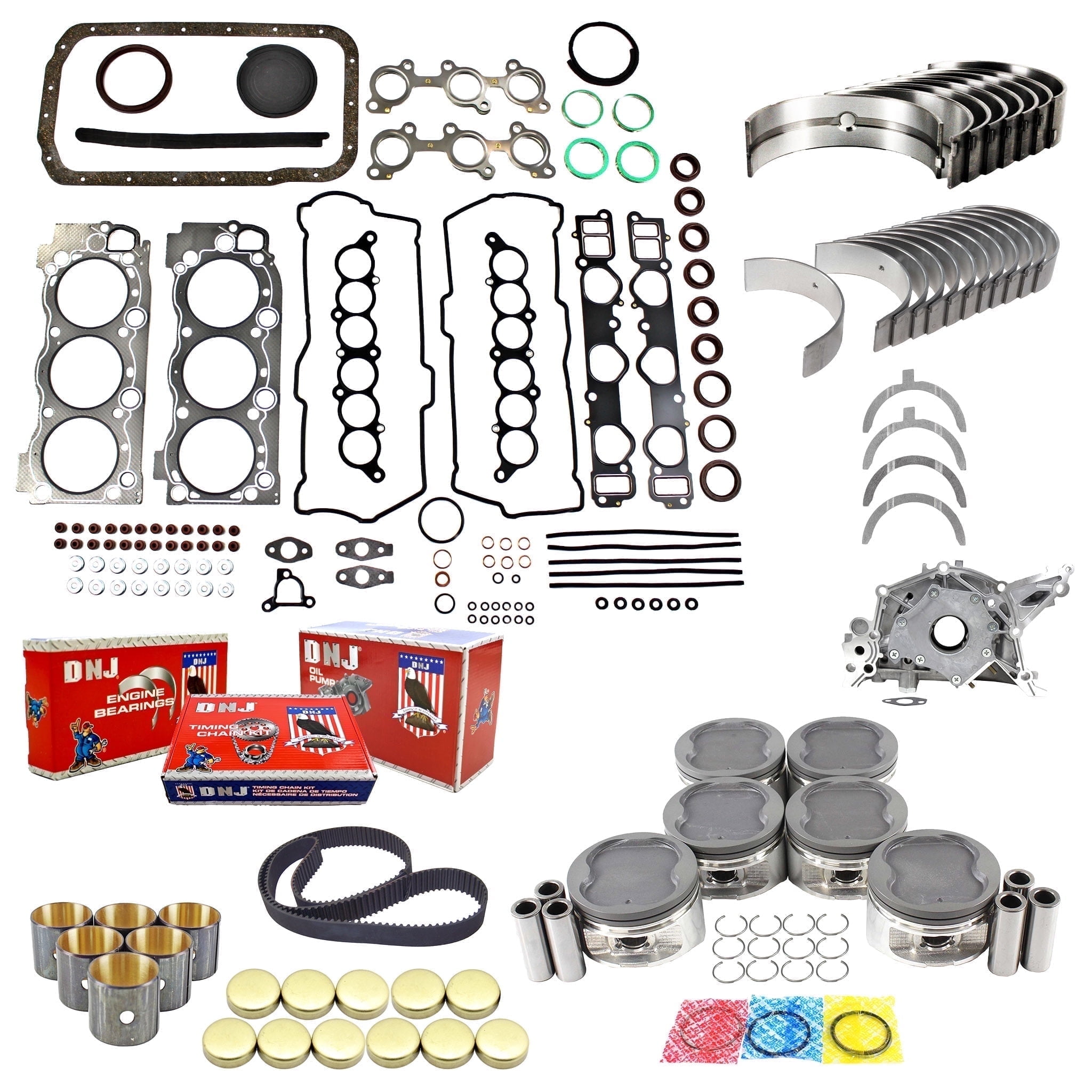 DNJ EK966M Master Engine Rebuild Kit Fits Cars & Trucks 1999-2004 ...