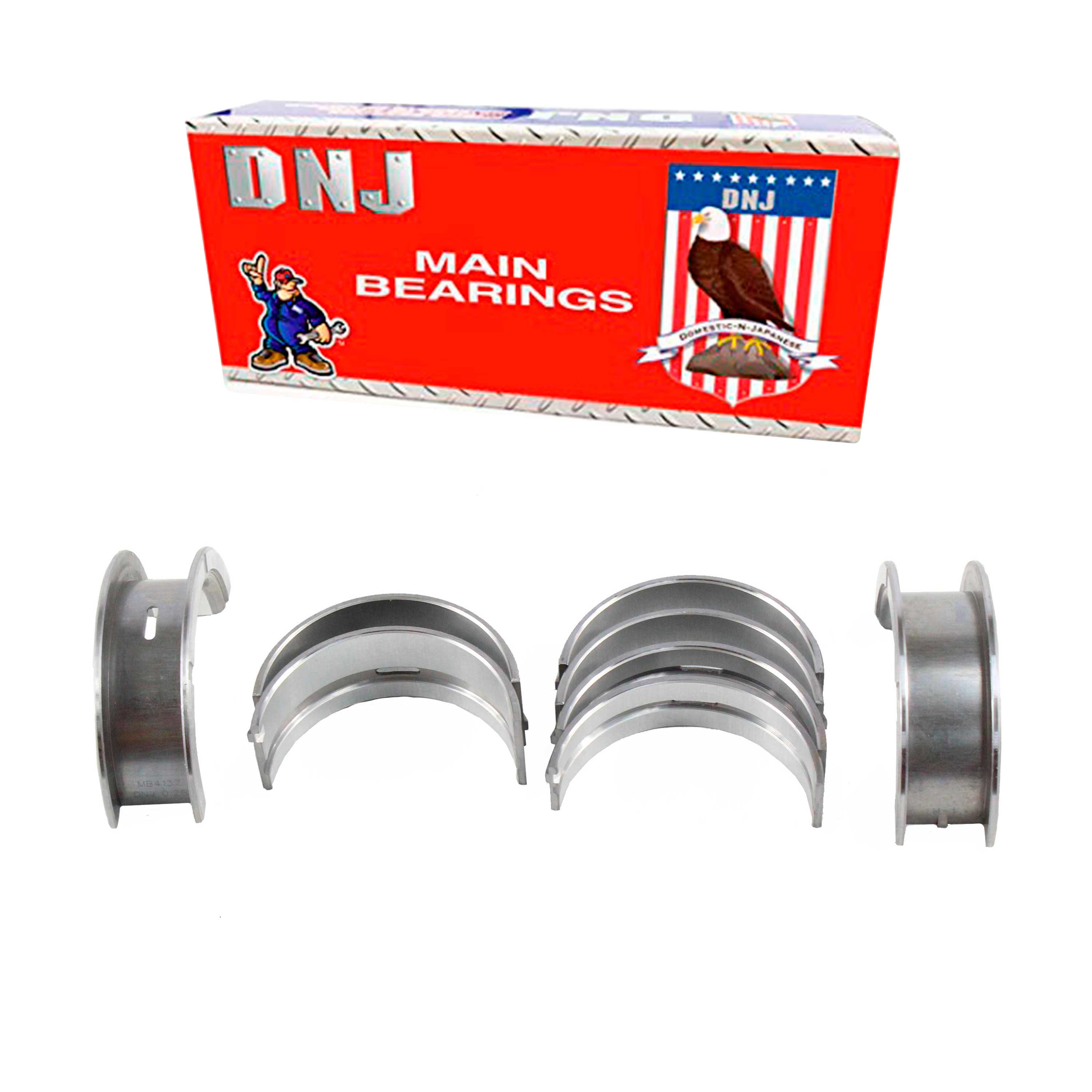 DNJ MB4137.10 Crankshaft Main Bearing Set Fits Cars & Trucks 91-08 ...