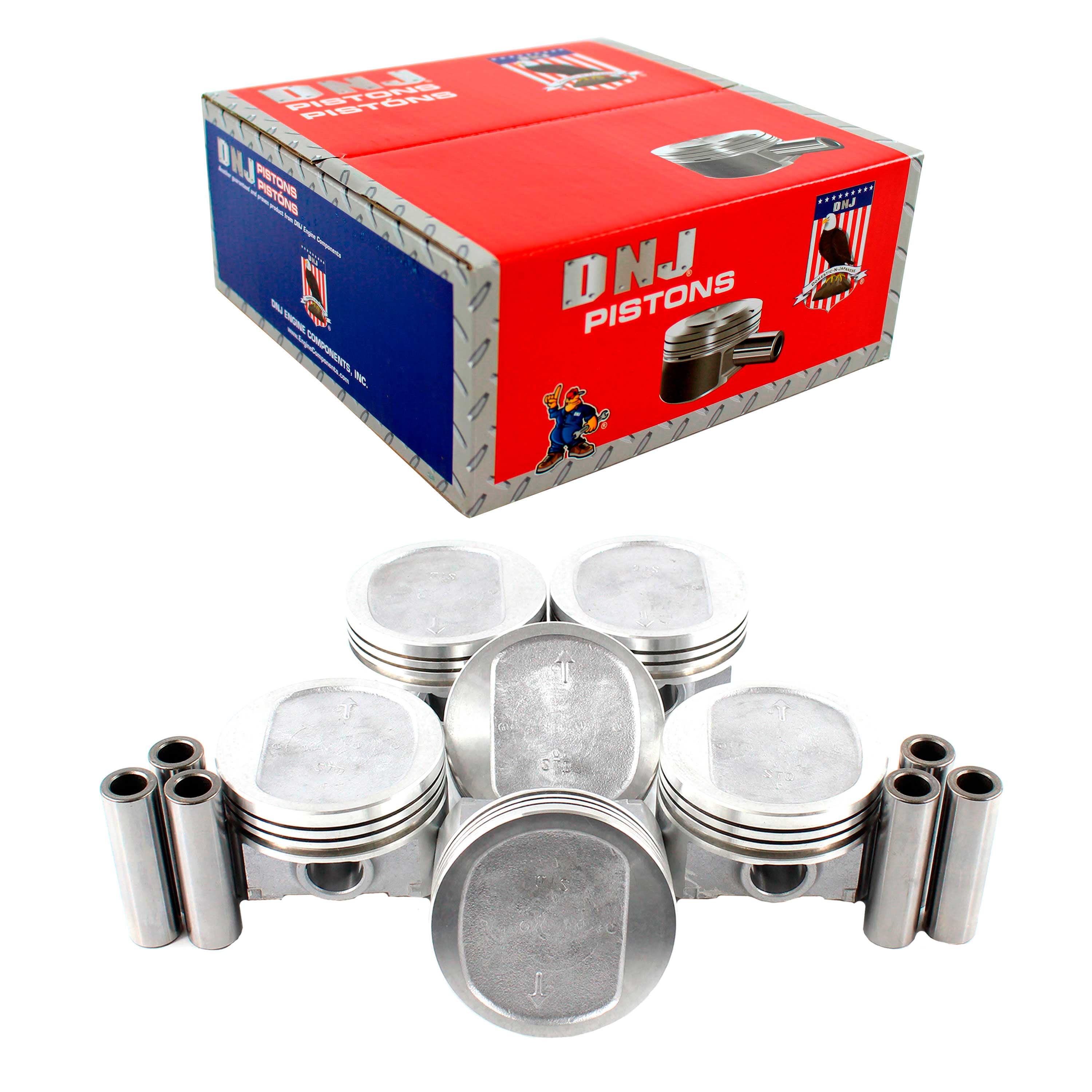 DNJ P1120.40 o/s Complete Piston Set Fits Cars & Trucks 87-95 Jeep ...