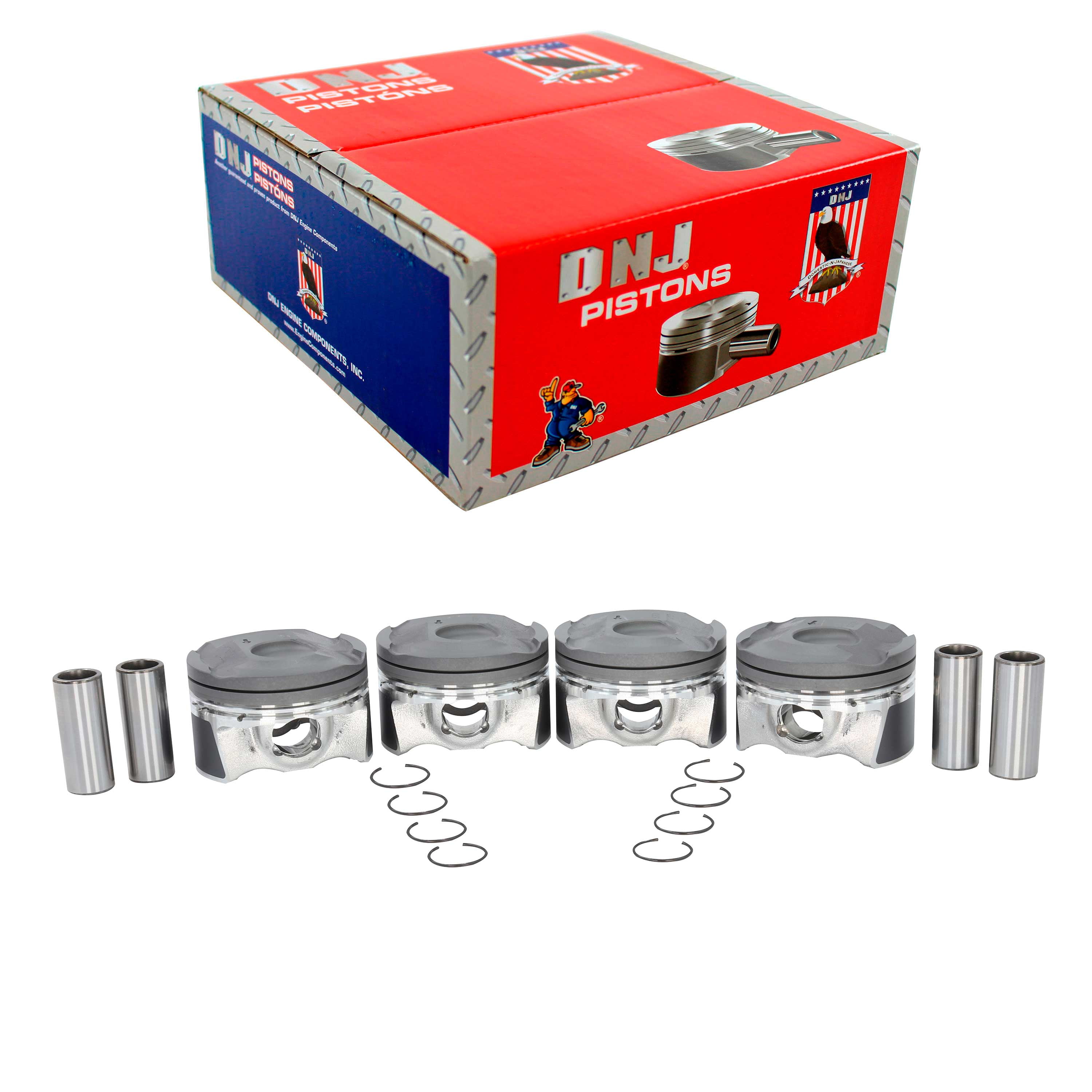 DNJ P360.20 Pistons Set Fits Cars & Trucks 16-18 Buick Chevrolet 1.4L ...