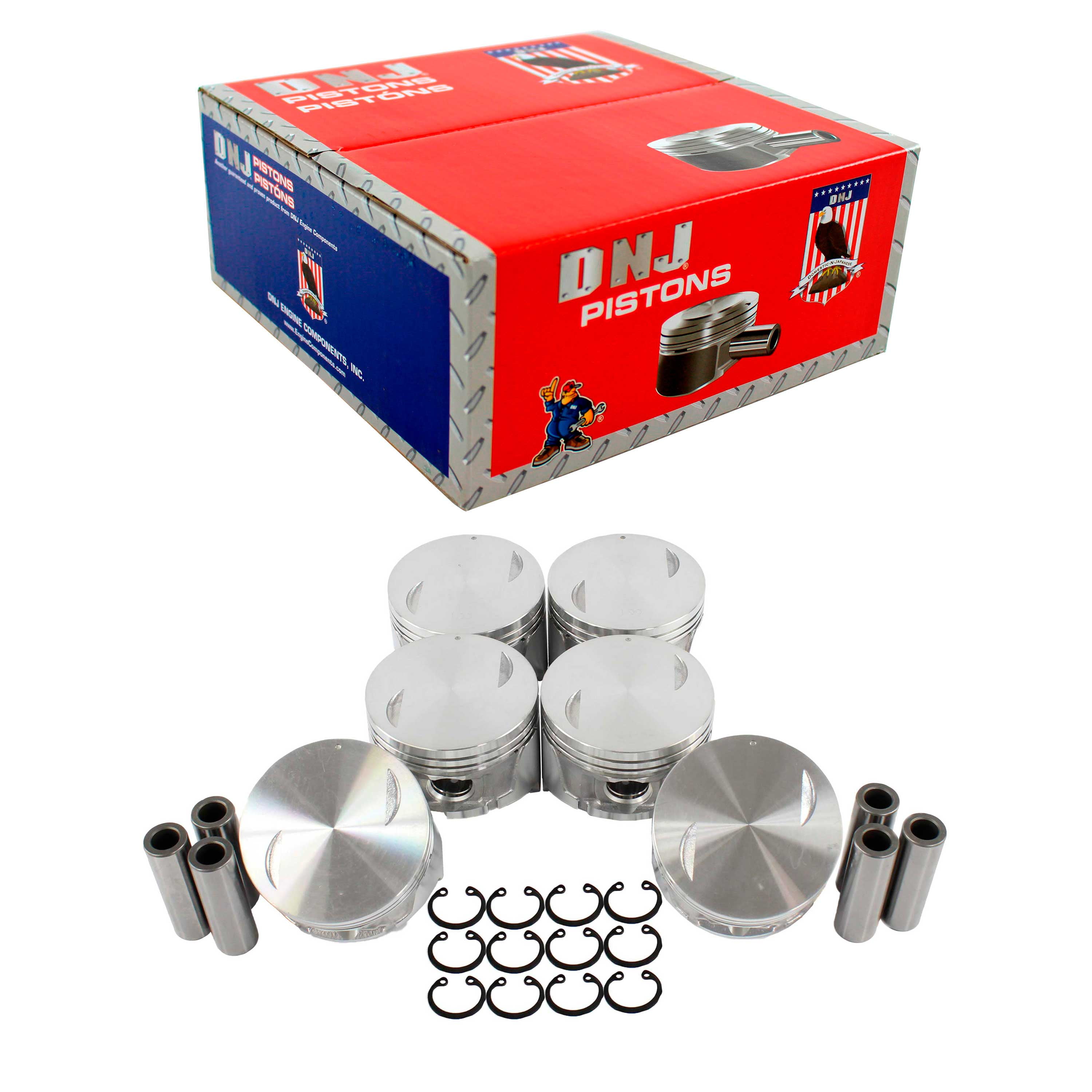 DNJ P616 Standard Complete Piston Set Fits Cars & Trucks 87-95 Infiniti ...