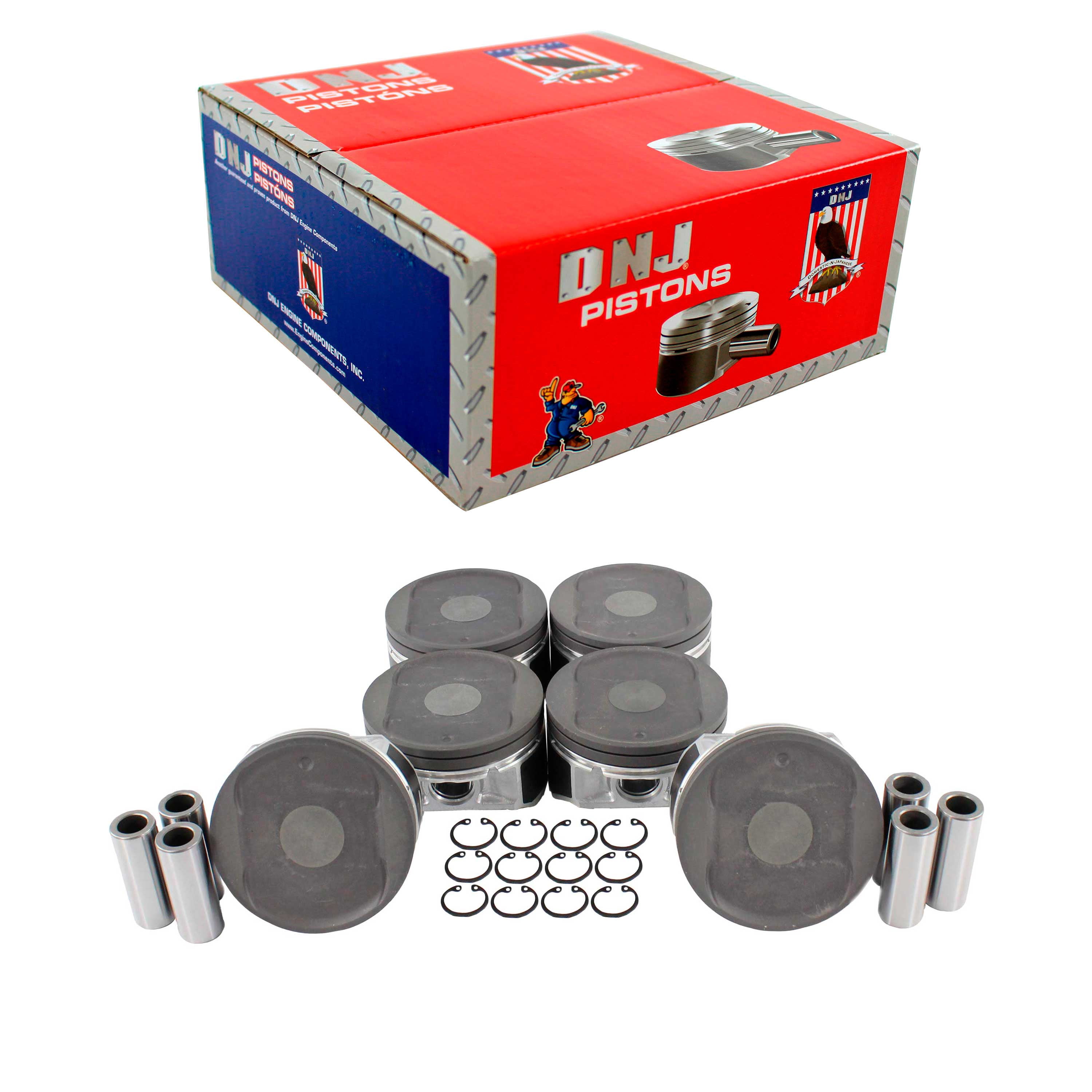 DNJ P648 Standard Complete Piston Set Fits Cars & Trucks 05-16 Nissan ...