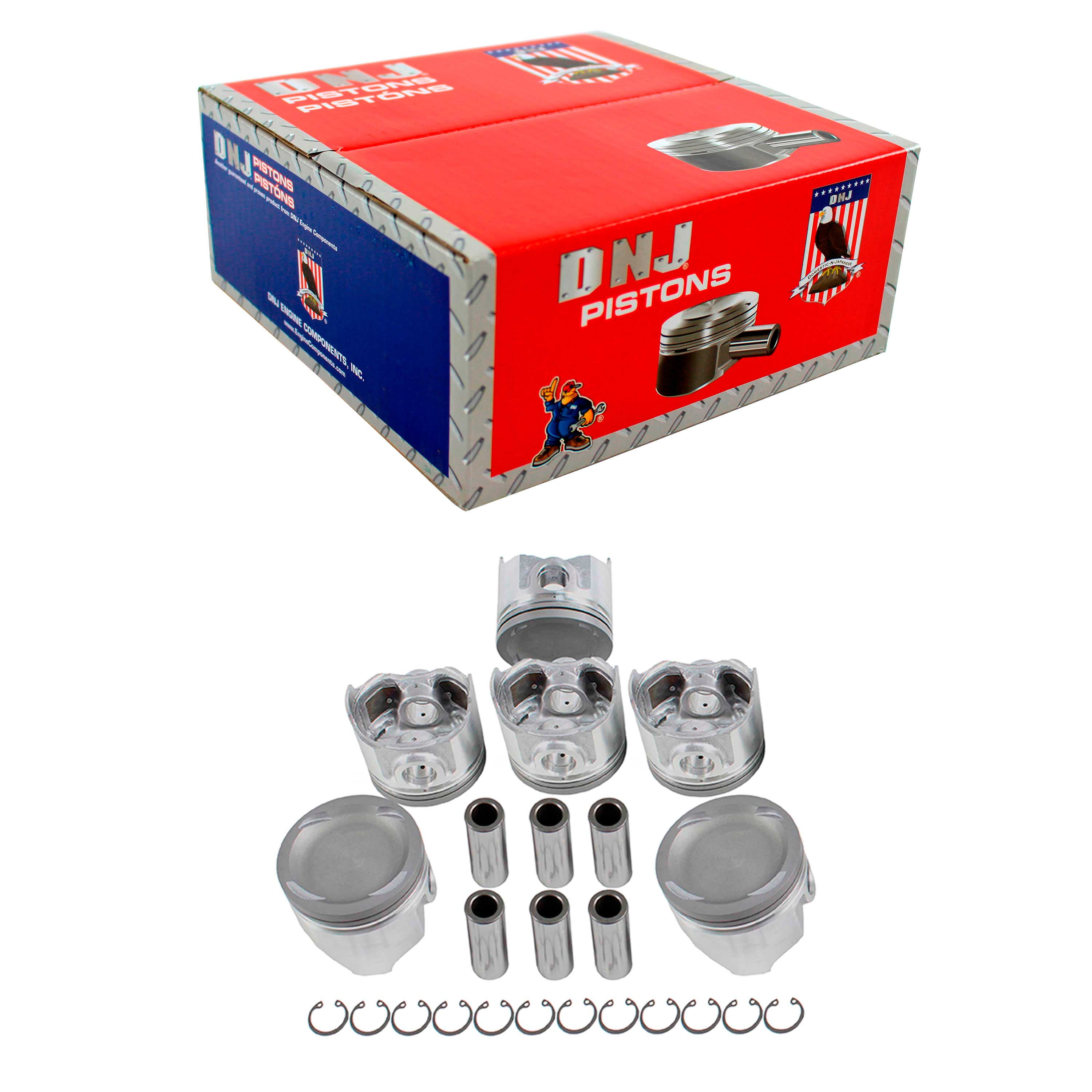 DNJ P943 Standard Complete Piston Set Fits Cars & Trucks 87-92 Toyota ...