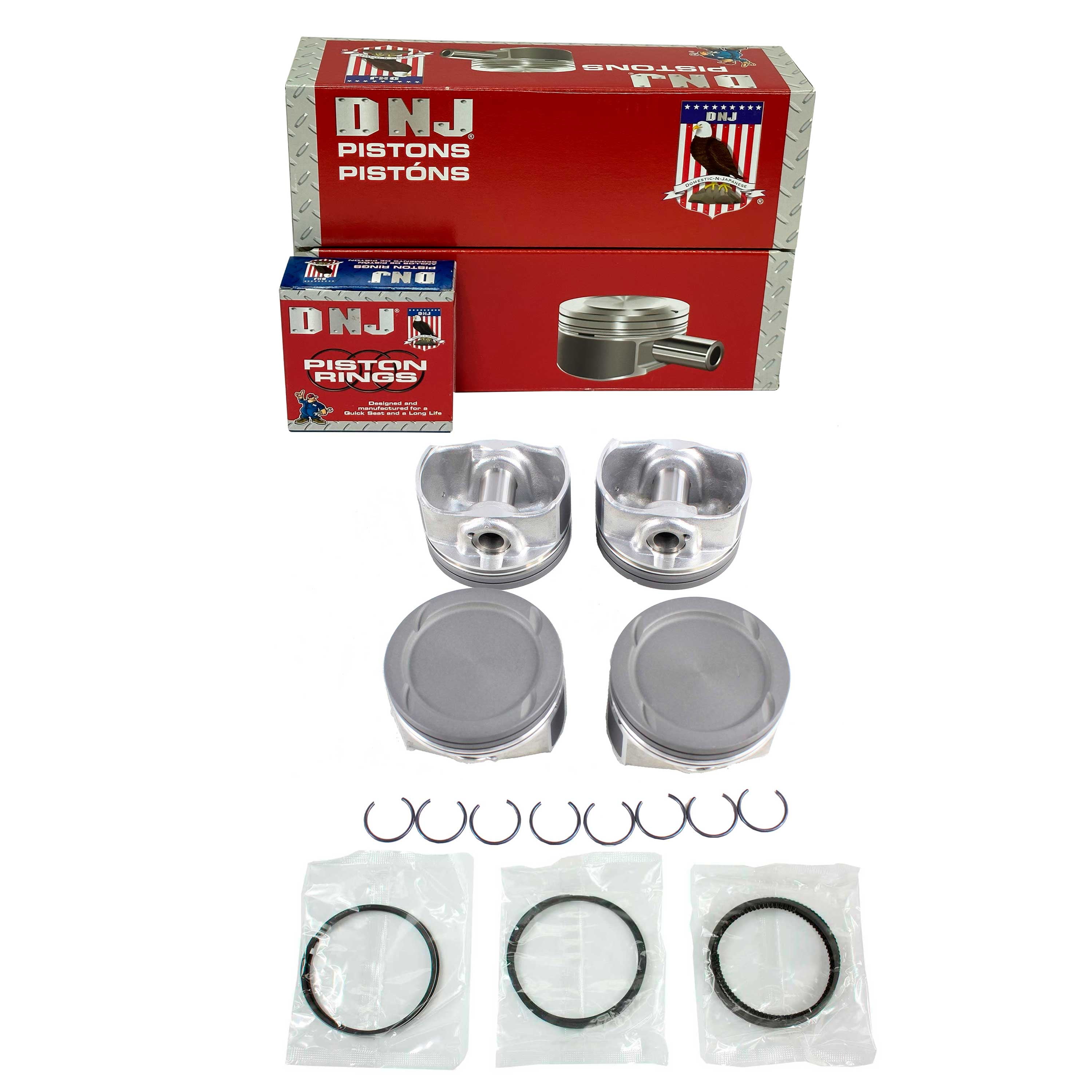 DNJ PRK343 Piston Set Fits Cars & Trucks 2011-2021 Buick Chevrolet 1.4L ...
