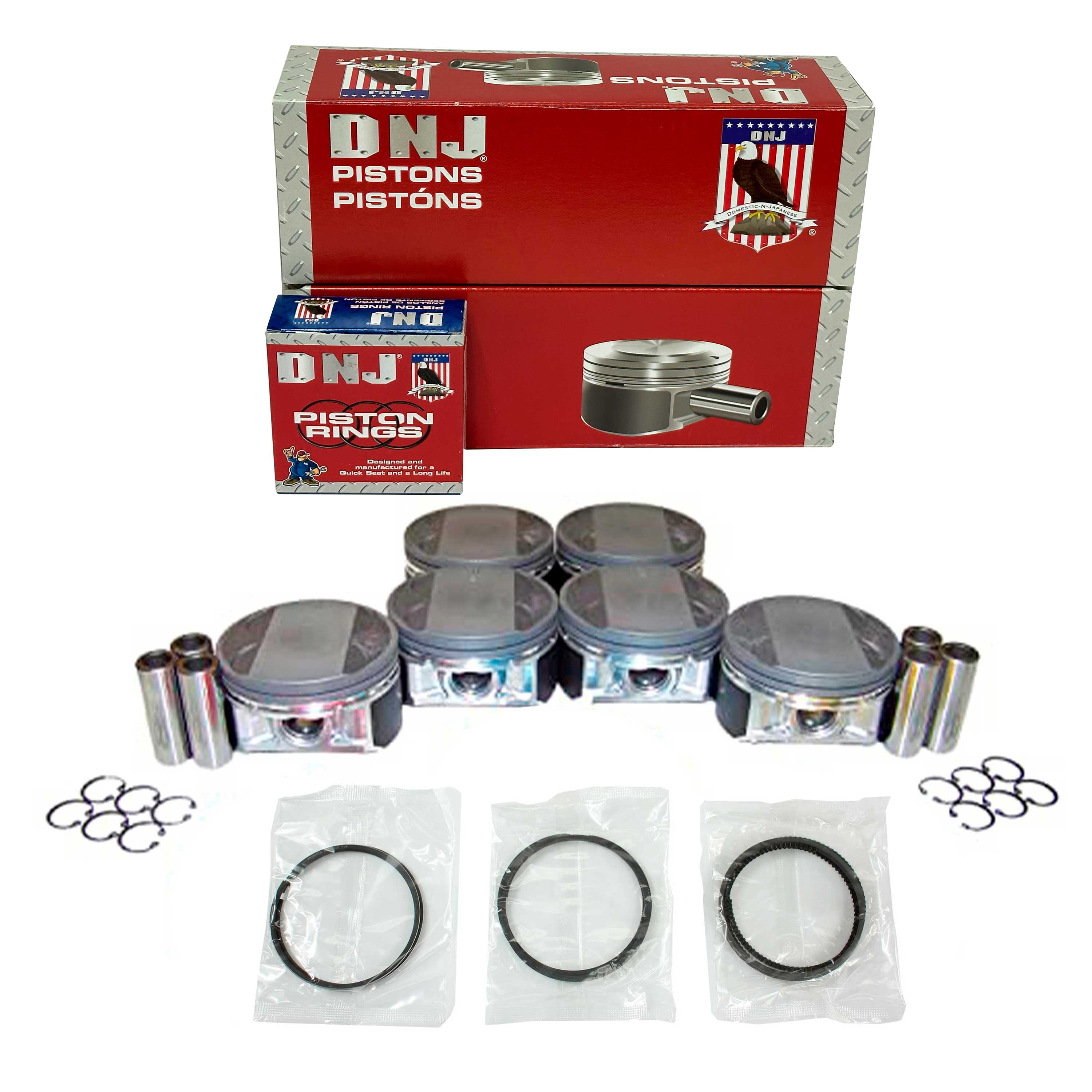 DNJ PRK645 Piston and Ring Kit Fits Cars & Trucks 2002-2009 Infiniti ...