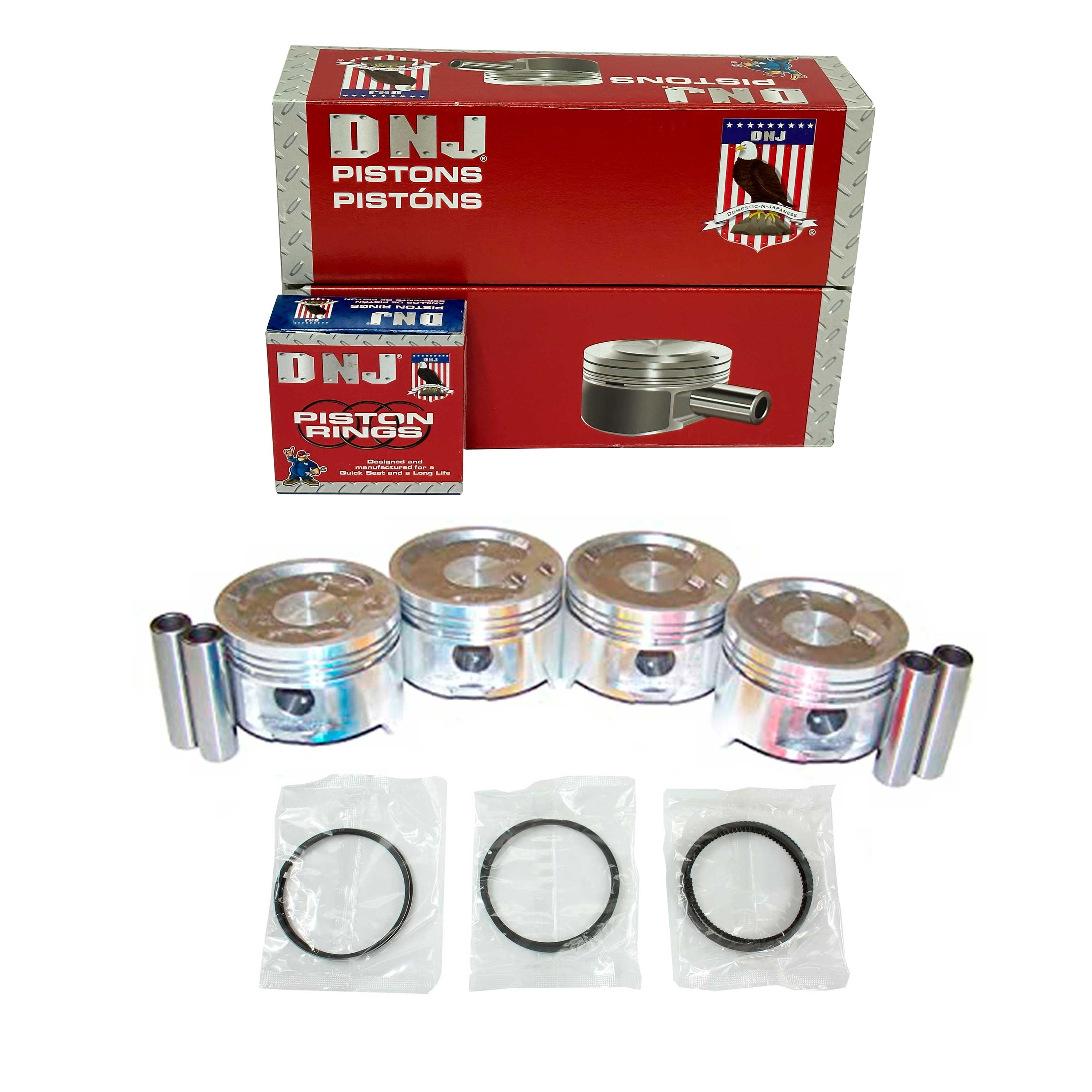 DNJ PRK912 Piston and Ring Kit Fits Cars & Trucks 1985-1988 Toyota ...